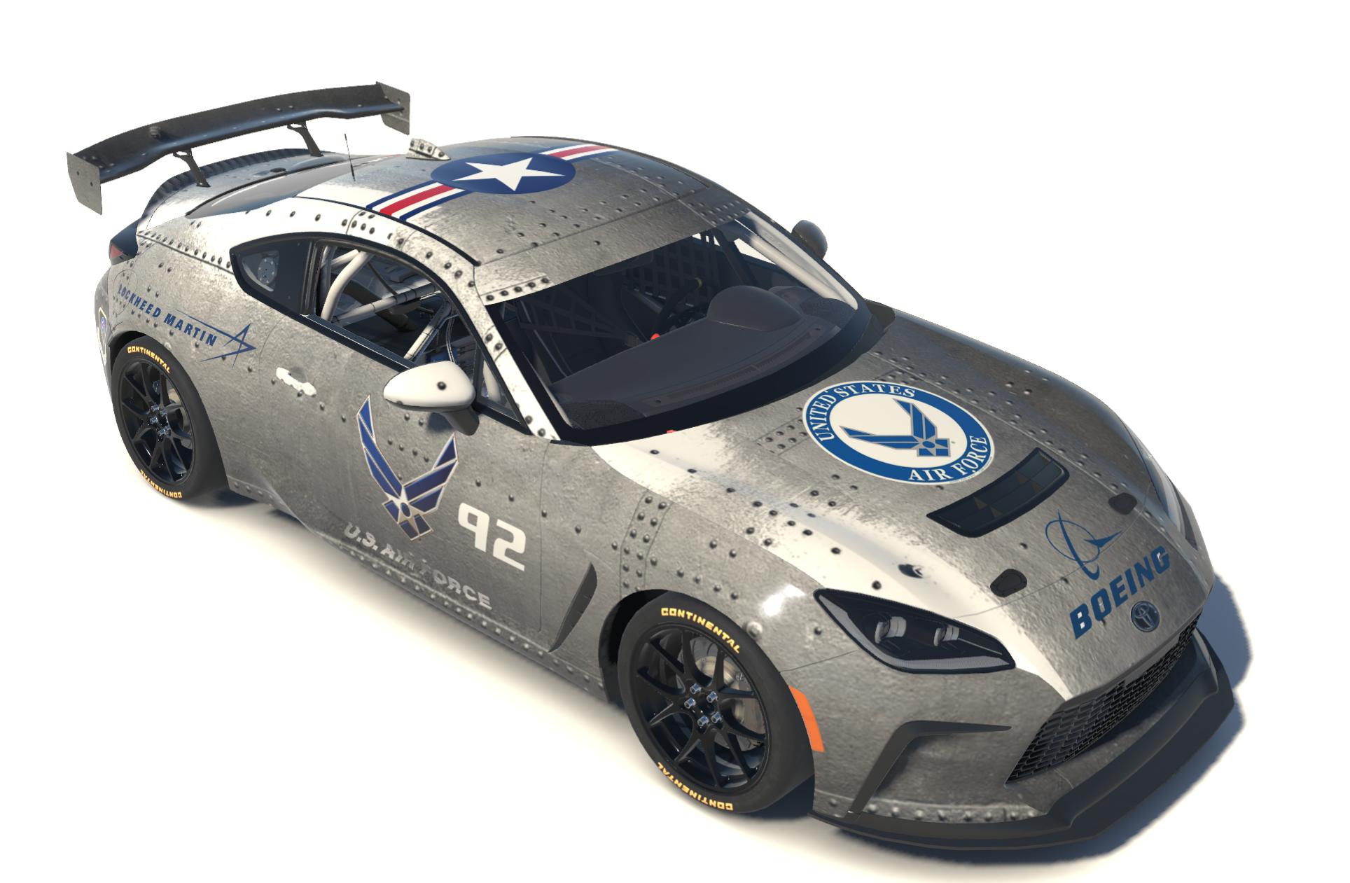 Air Force airframe rivets Toyota GR86 by Marcus Craven - Trading Paints