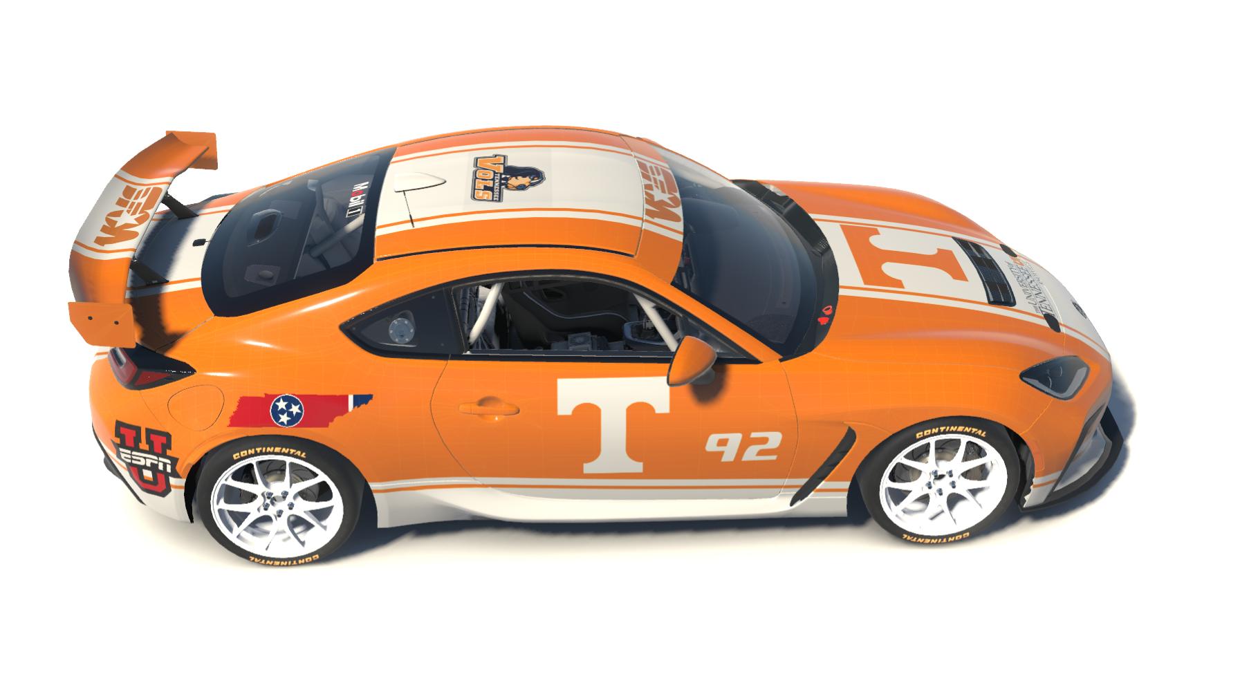 Tennessee Vols Toyota GR86 by Marcus Craven - Trading Paints