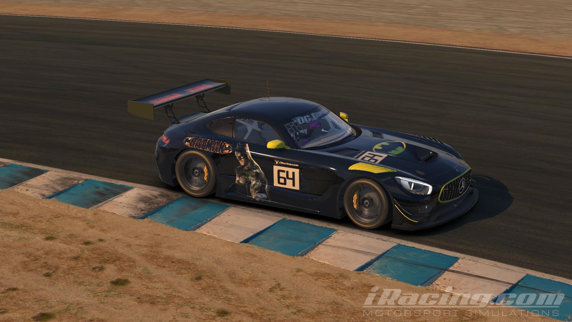Mercedes AMG GT3 batman by Sly Bernier - Trading Paints