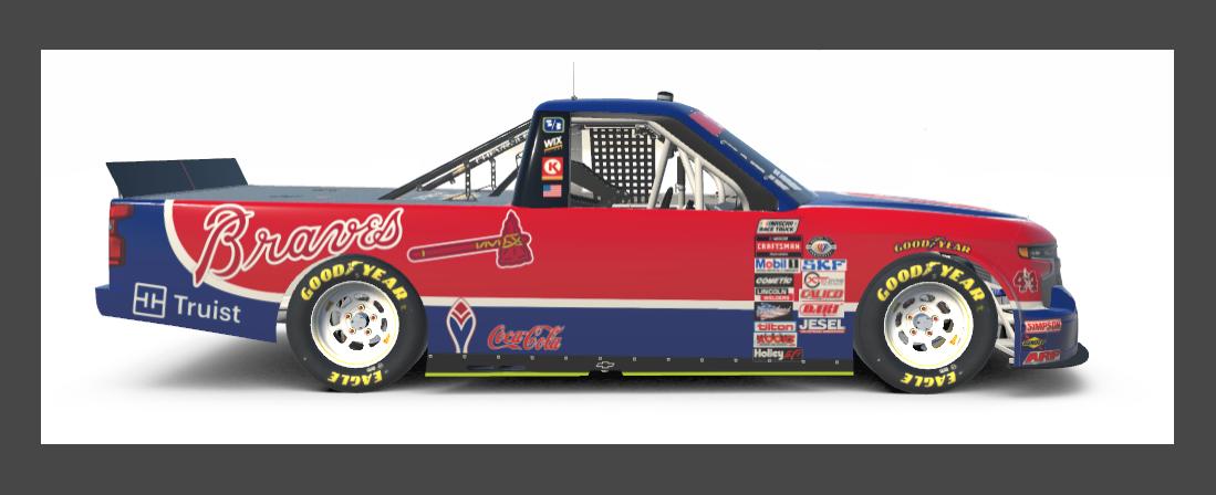 Braves Silverado No Number by Brian Bussard - Trading Paints