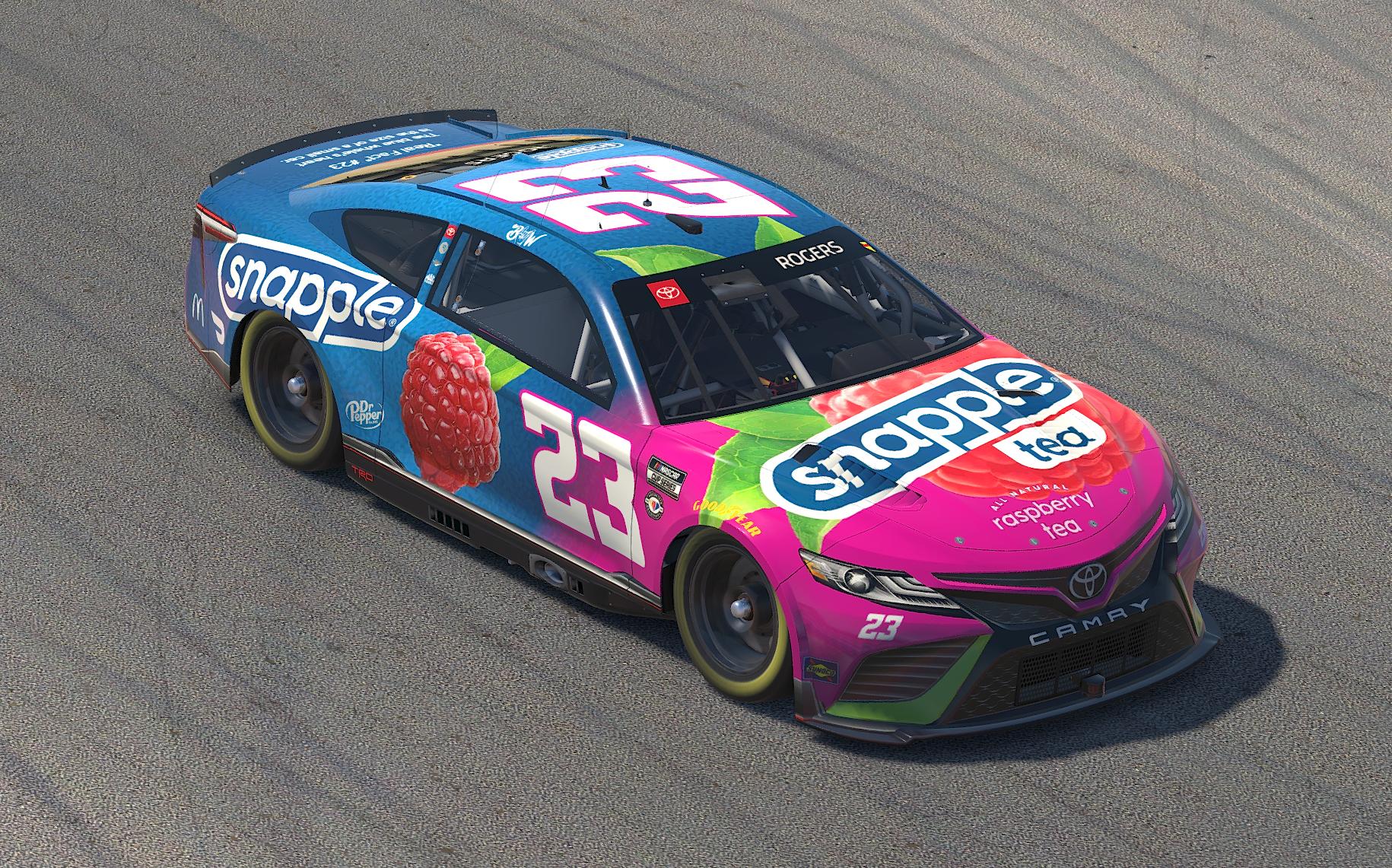 2023 Bubba Wallace Snapple Raspberry Tea Concept by Greg C Rogers ...