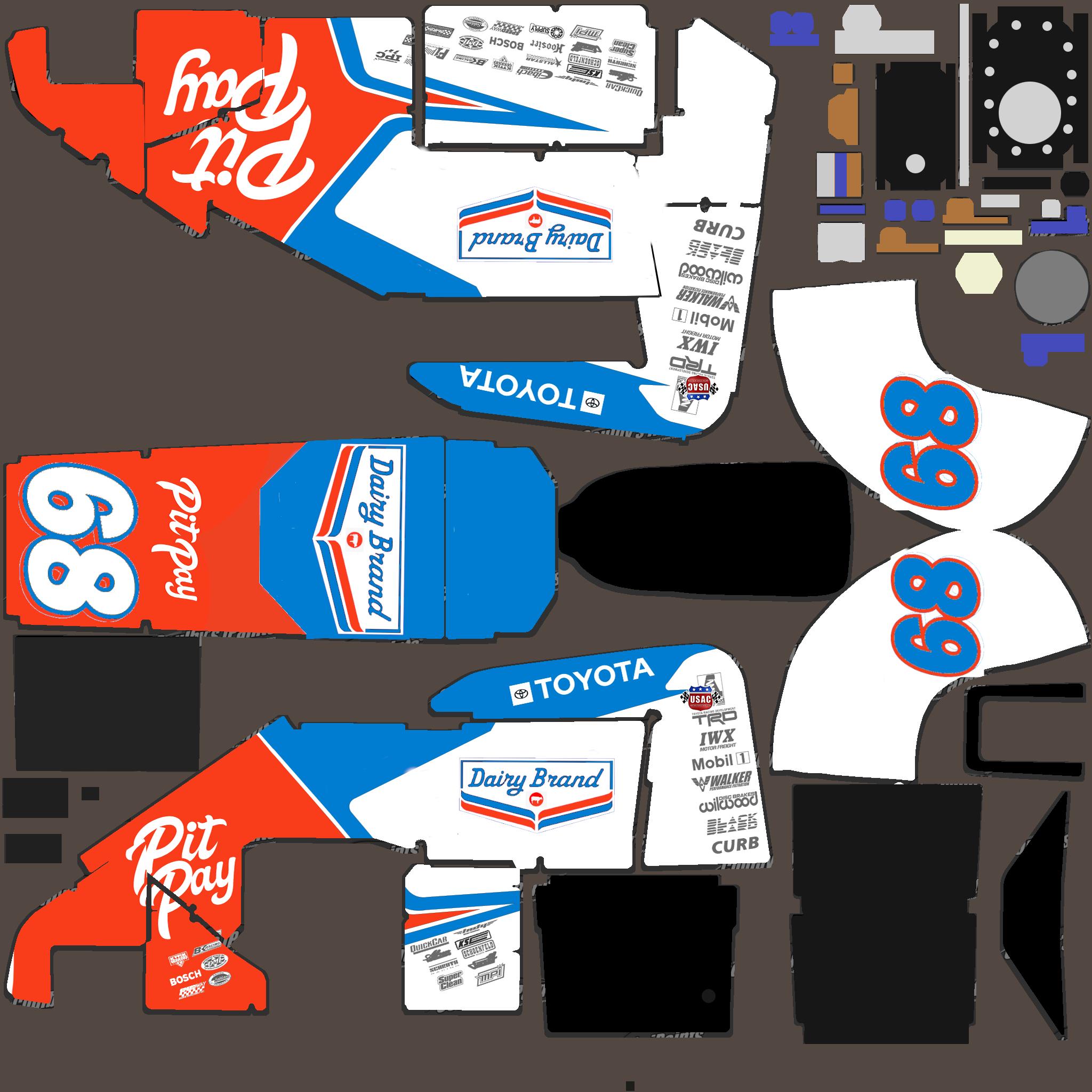 Dirt Midget Dairy Brand Pit Pay 97 by Thomas Caldwell - Trading Paints