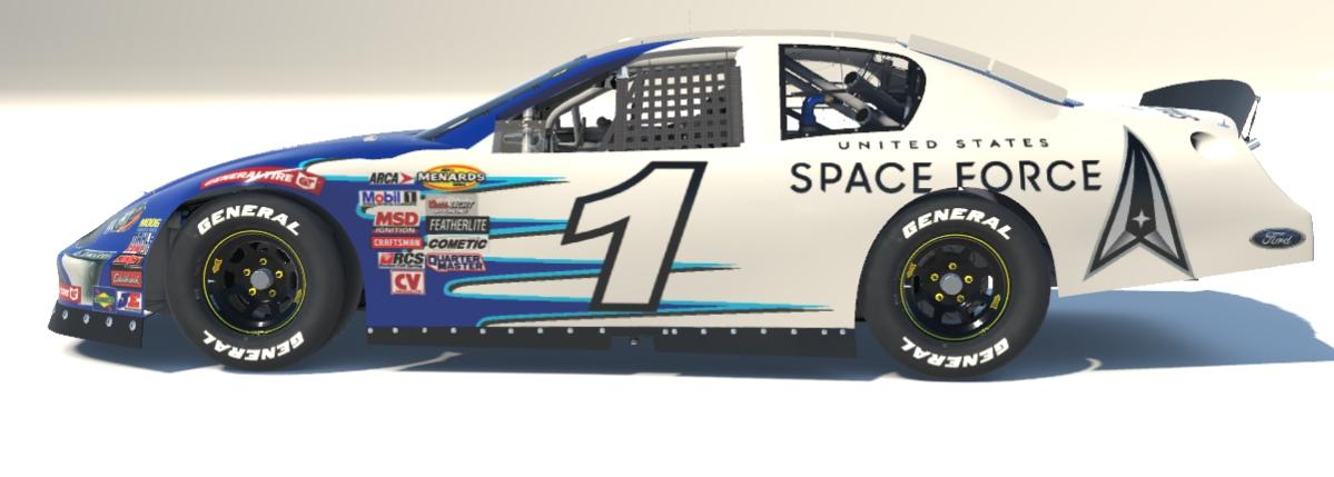 US Space Force ARCA Ford Mustang by Michael M. - Trading Paints