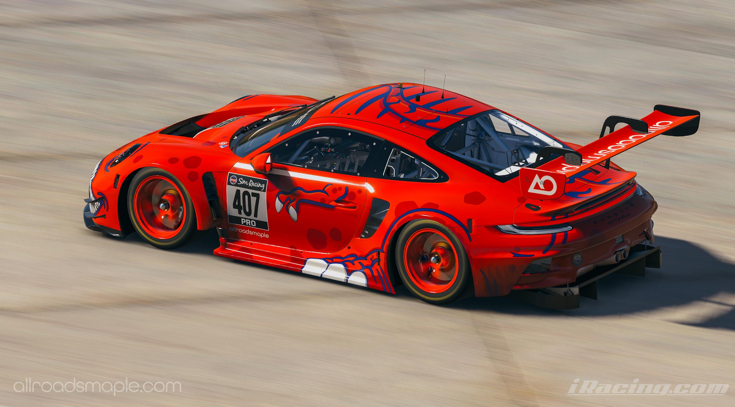 AO Racing 992 GT3 Rawr Orange by Patryk Adamczyk - Trading Paints