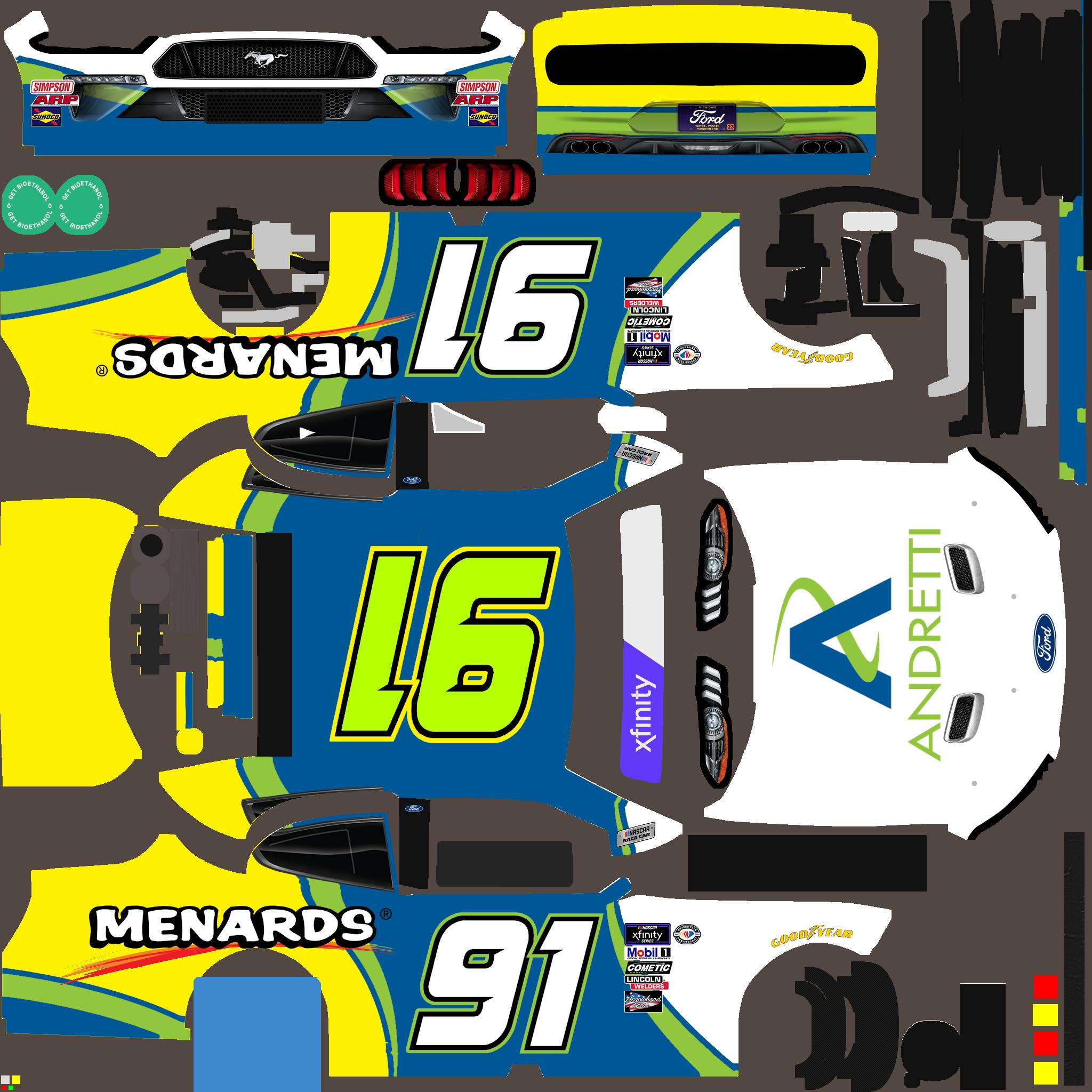 Matt Larson League Scheme (Andretti/Menards) by Matt Larson - Trading ...