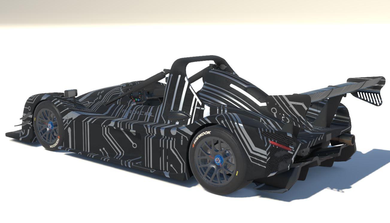 Radical SR10 Tech pattern Chrome by Scott Lear - Trading Paints