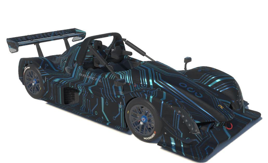 Radical SR10 Tech Pattern Blue by Scott Lear - Trading Paints