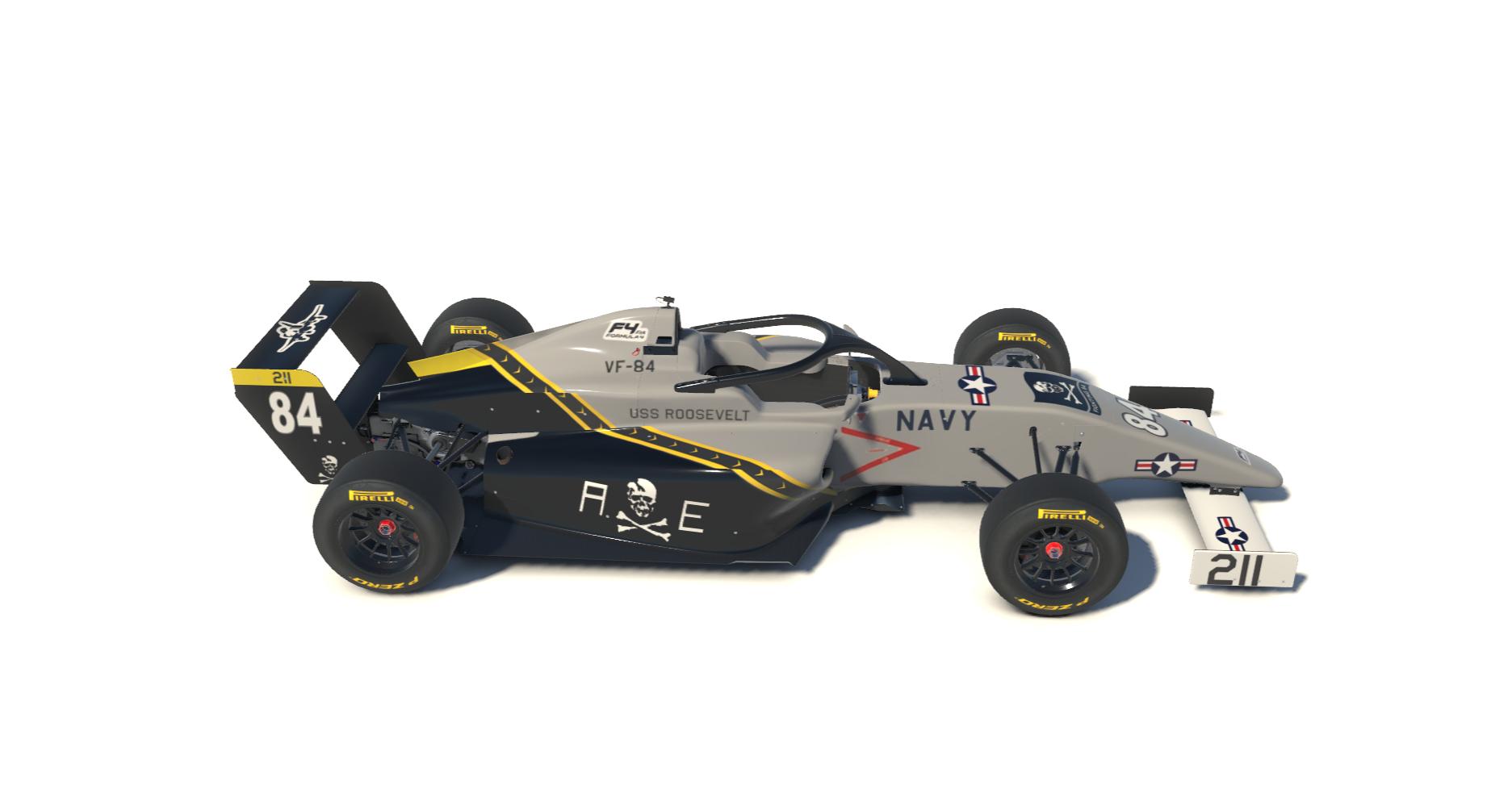 F4 Phantom II Jolly Rogers VF-84 Inspired Design FIA F4 Gun Metal Grey ...