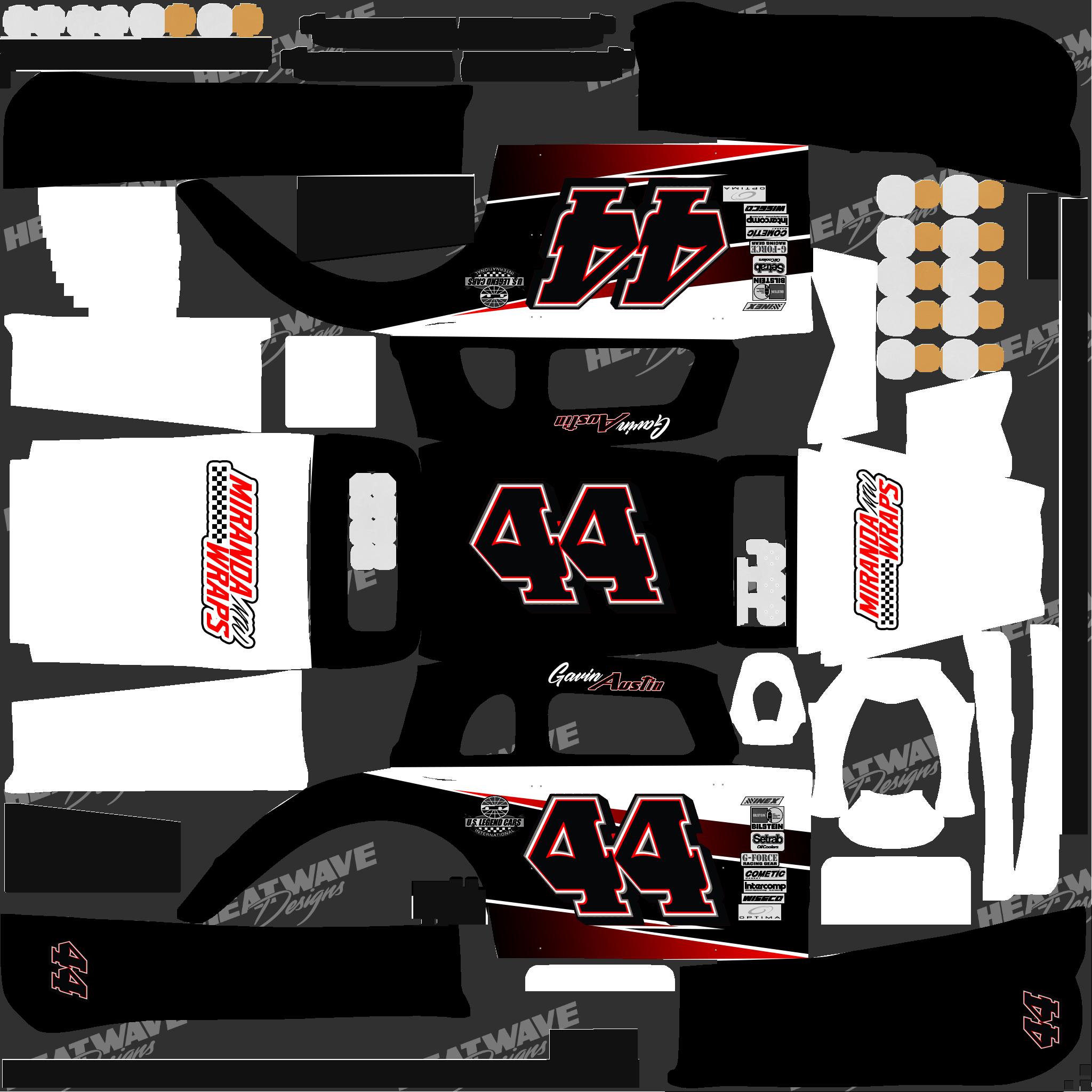 Gavin Austin MW legend car by Truett Miranda - Trading Paints