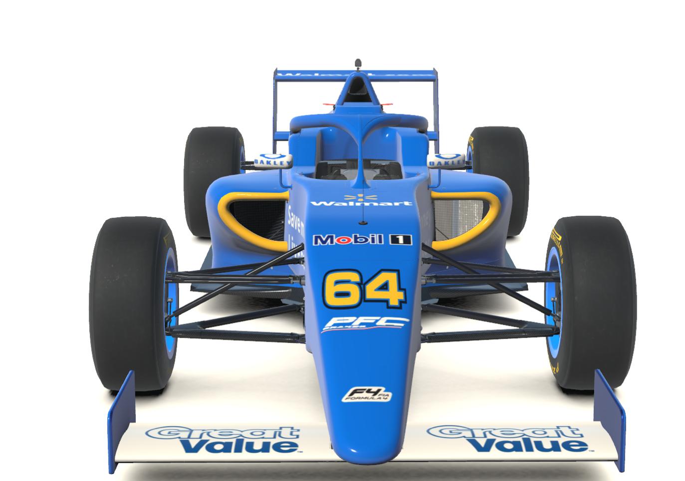 FIA F4 Team Walmart 2023 by Johnny McNamara - Trading Paints