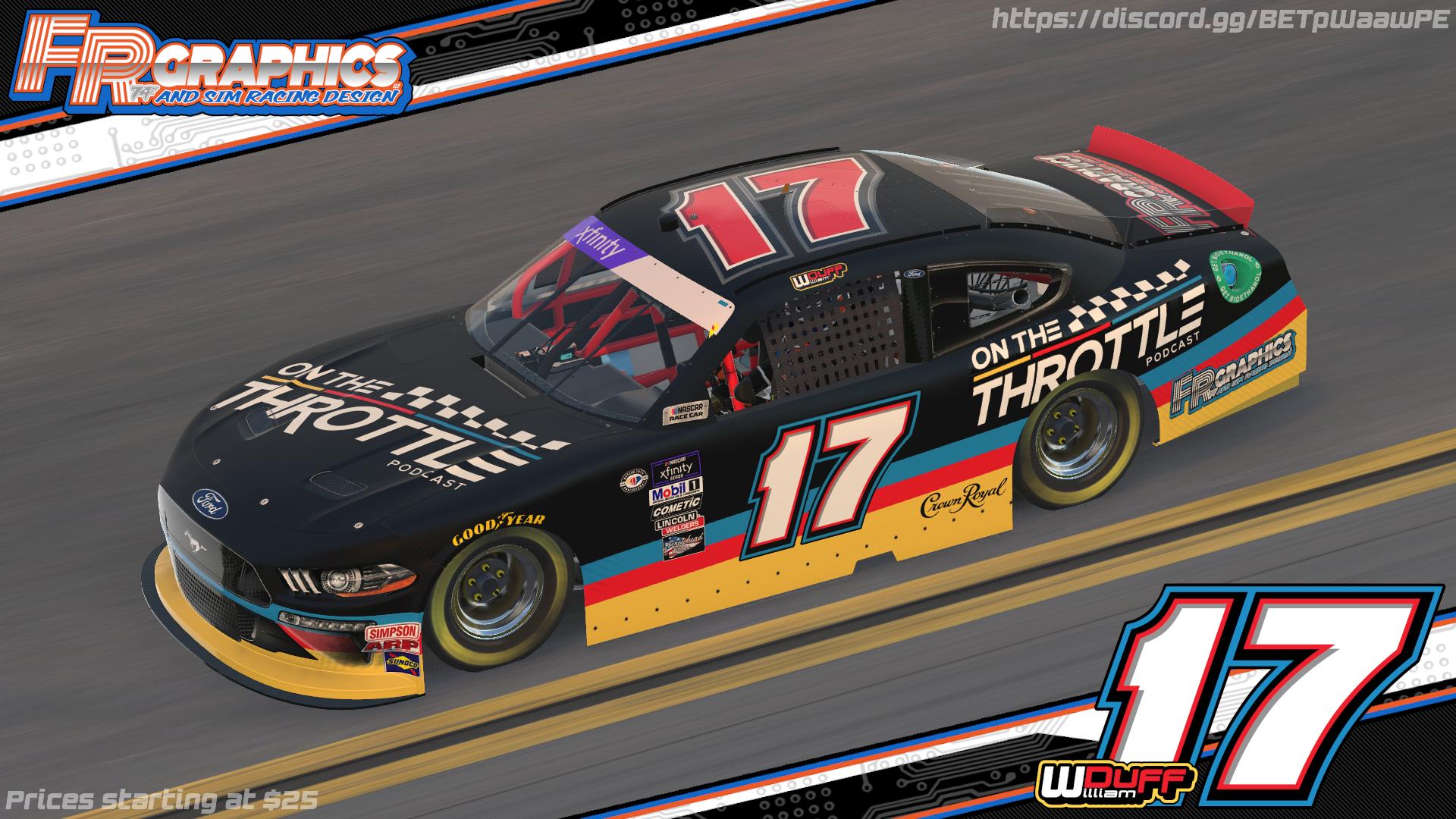 William Duff 2023 On The Throttle Podcast NASCAR Xfinity Series Ford ...