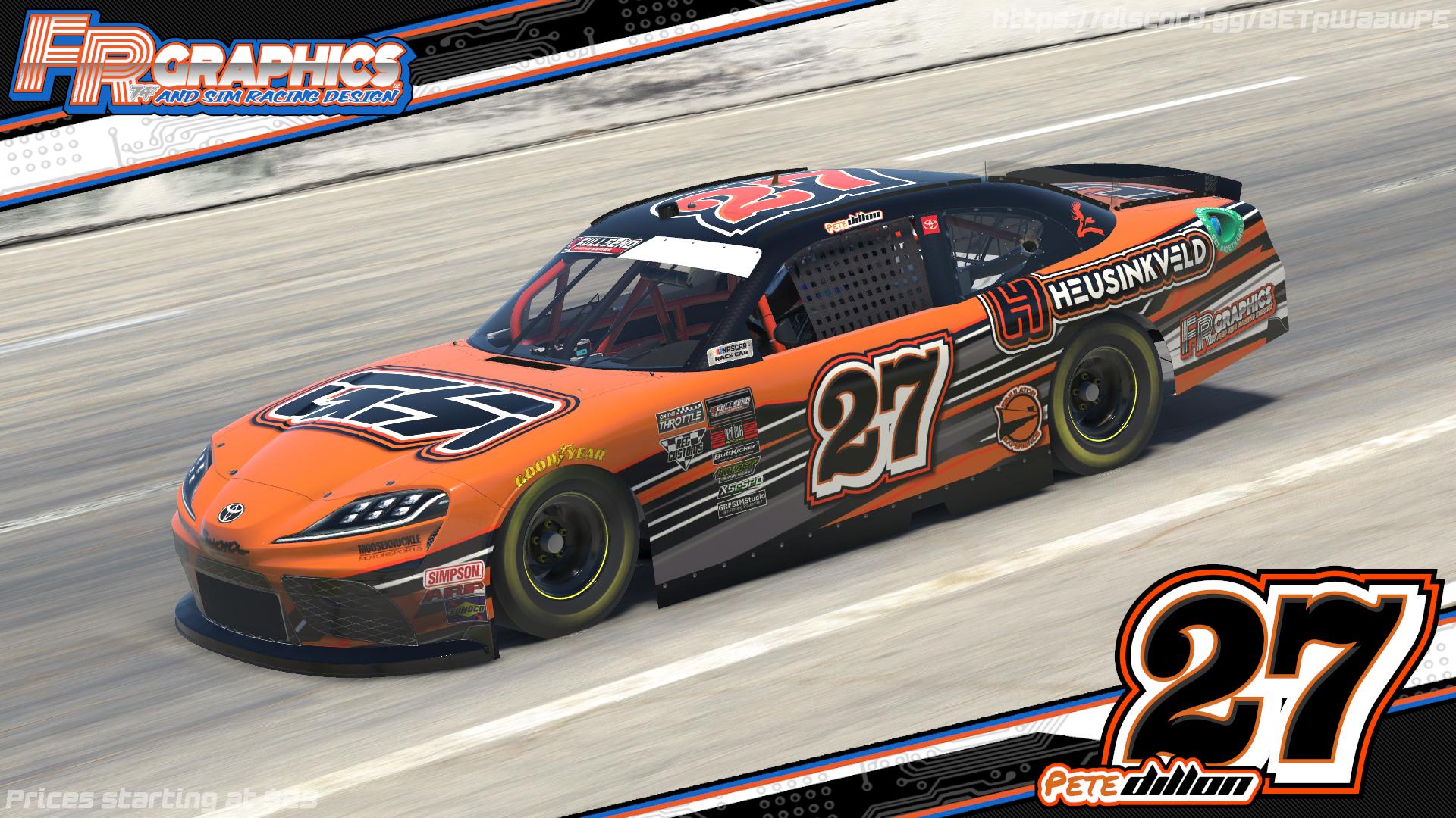 Pete Dillon 2023 Xfinity Supra by Jason Furqueron - Trading Paints