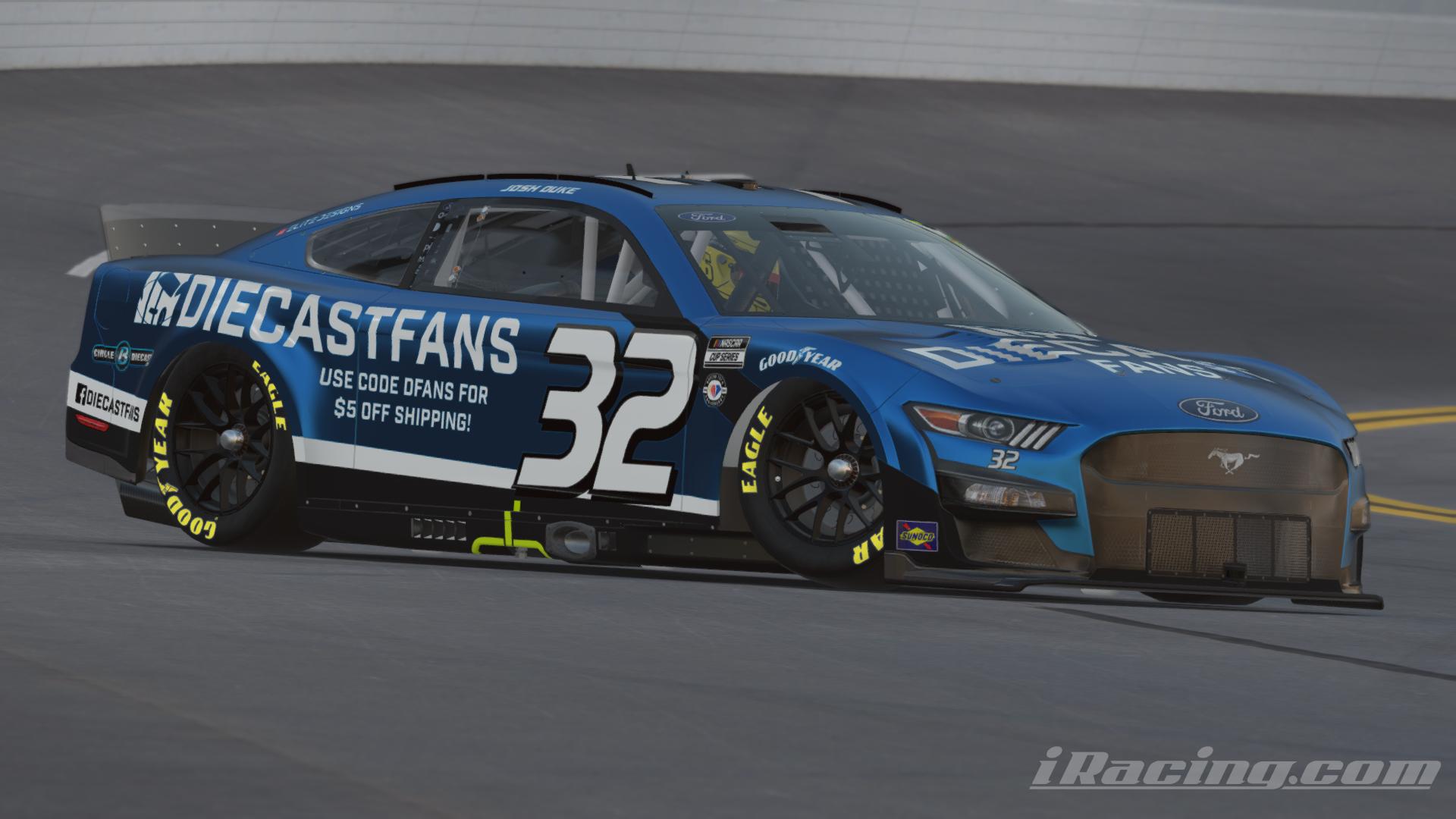 Josh Duke - 2023 DiecastFans Blue by Jared W. - Trading Paints