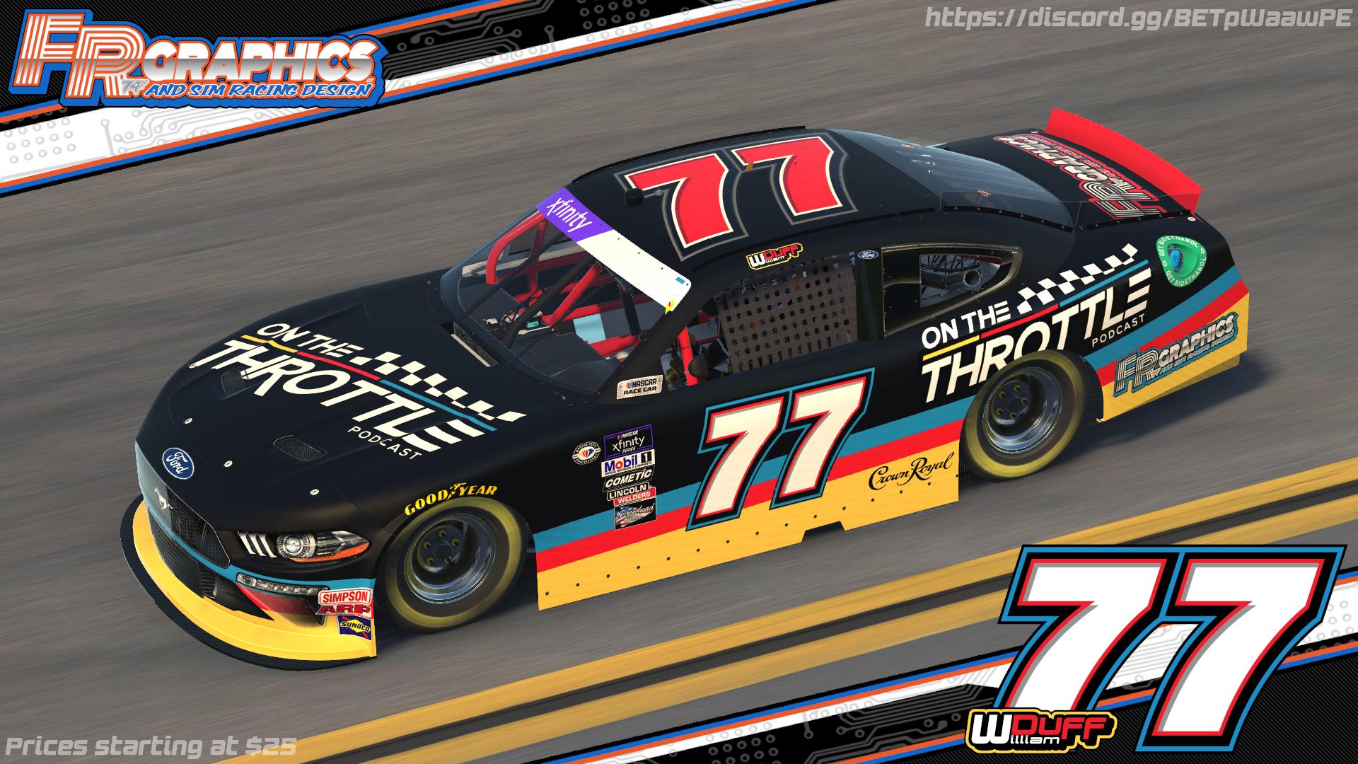 William Duff 2023 On The Throttle Podcast NASCAR Xfinity Series Ford ...