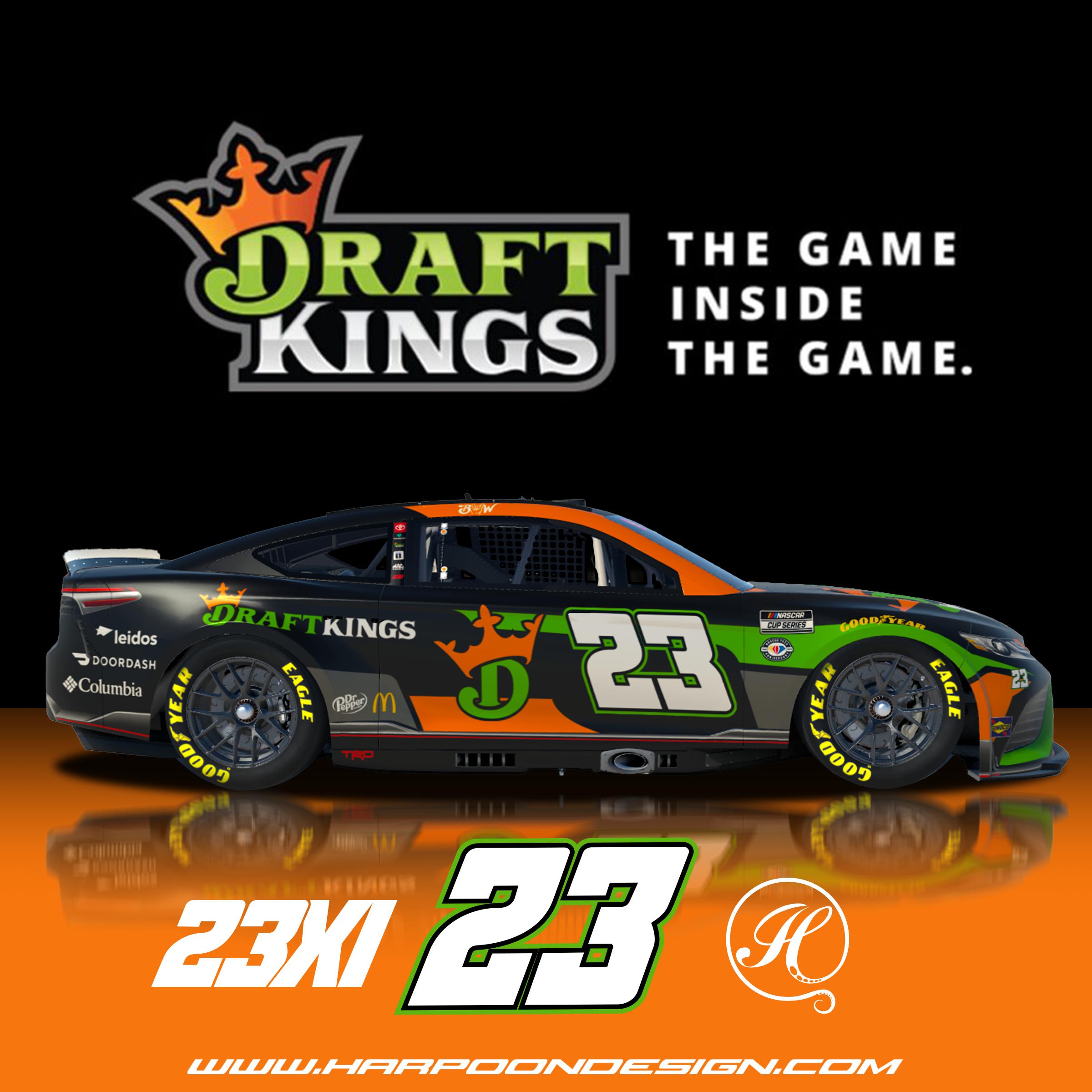 2023 Bubba Wallace Draft Kings Camry No Num by Brantley Roden - Trading Paints