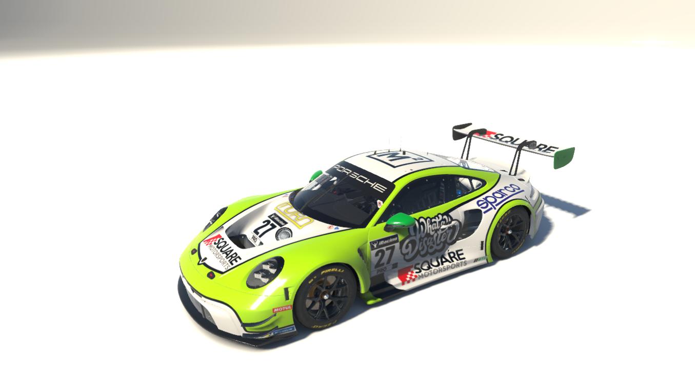 Square Porsche 911 GT3 R (992) by Caolan D. - Trading Paints