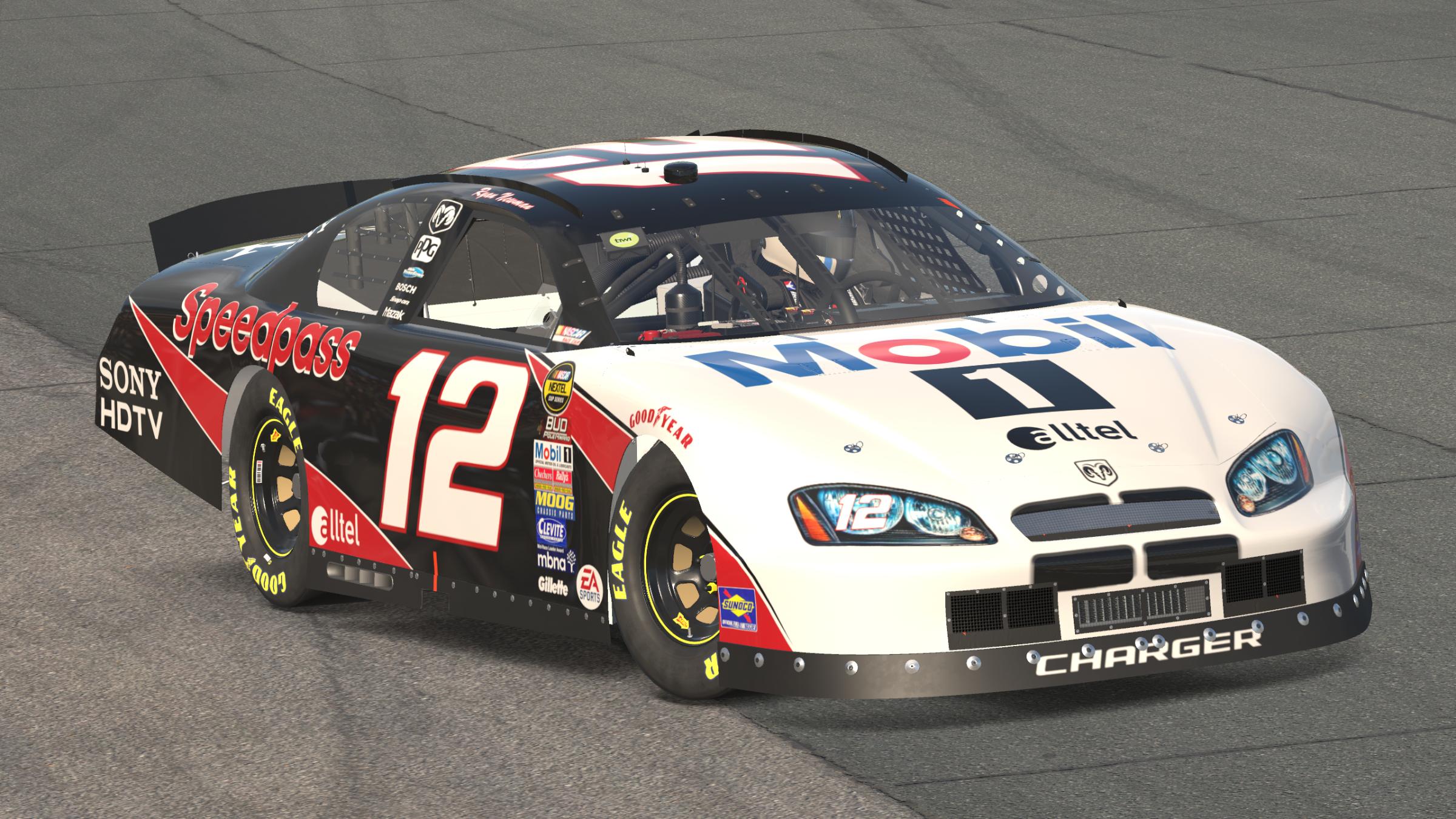 Ryan Newman 2005 Mobil 1 Dodge Charger (Sim-Stamped #s) by Tom W ...
