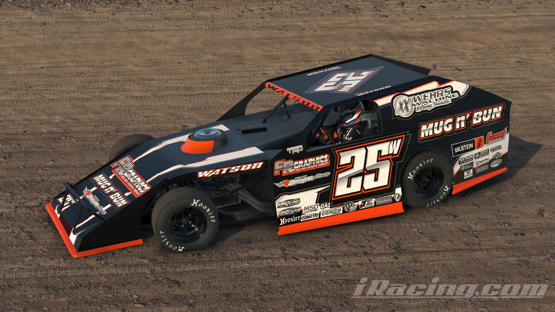 Shaun Watson 2023 Dirt UMP Modified by Jason Furqueron - Trading Paints