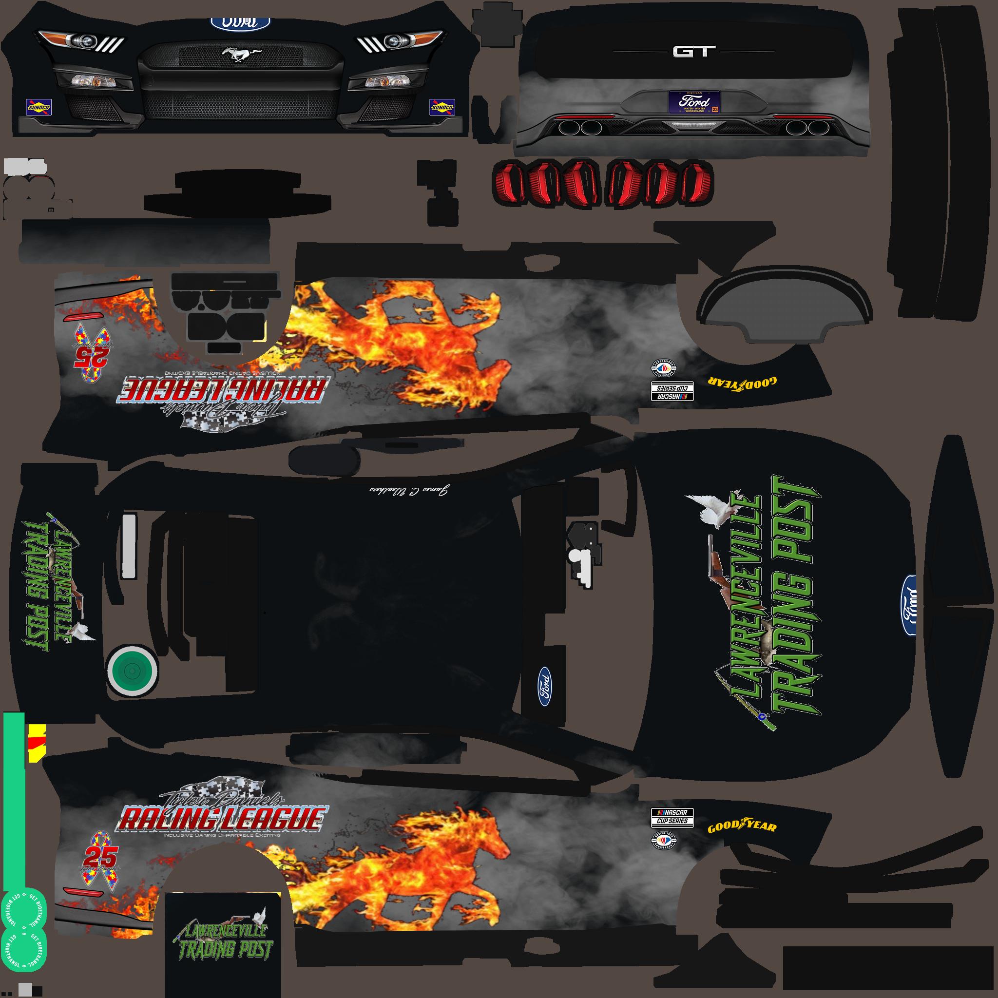 Ford Mustang Nextgen fire horse by Chris D. - Trading Paints