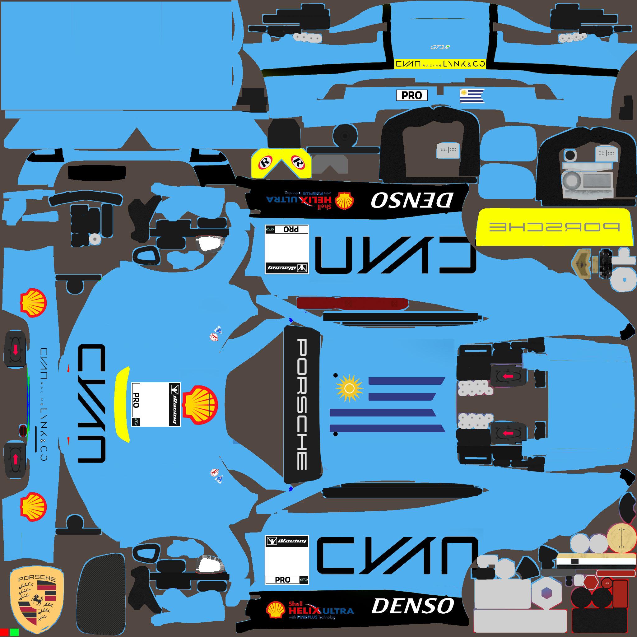 Porsche 992r GT3 cyan by Juan Manuel Cordobez - Trading Paints