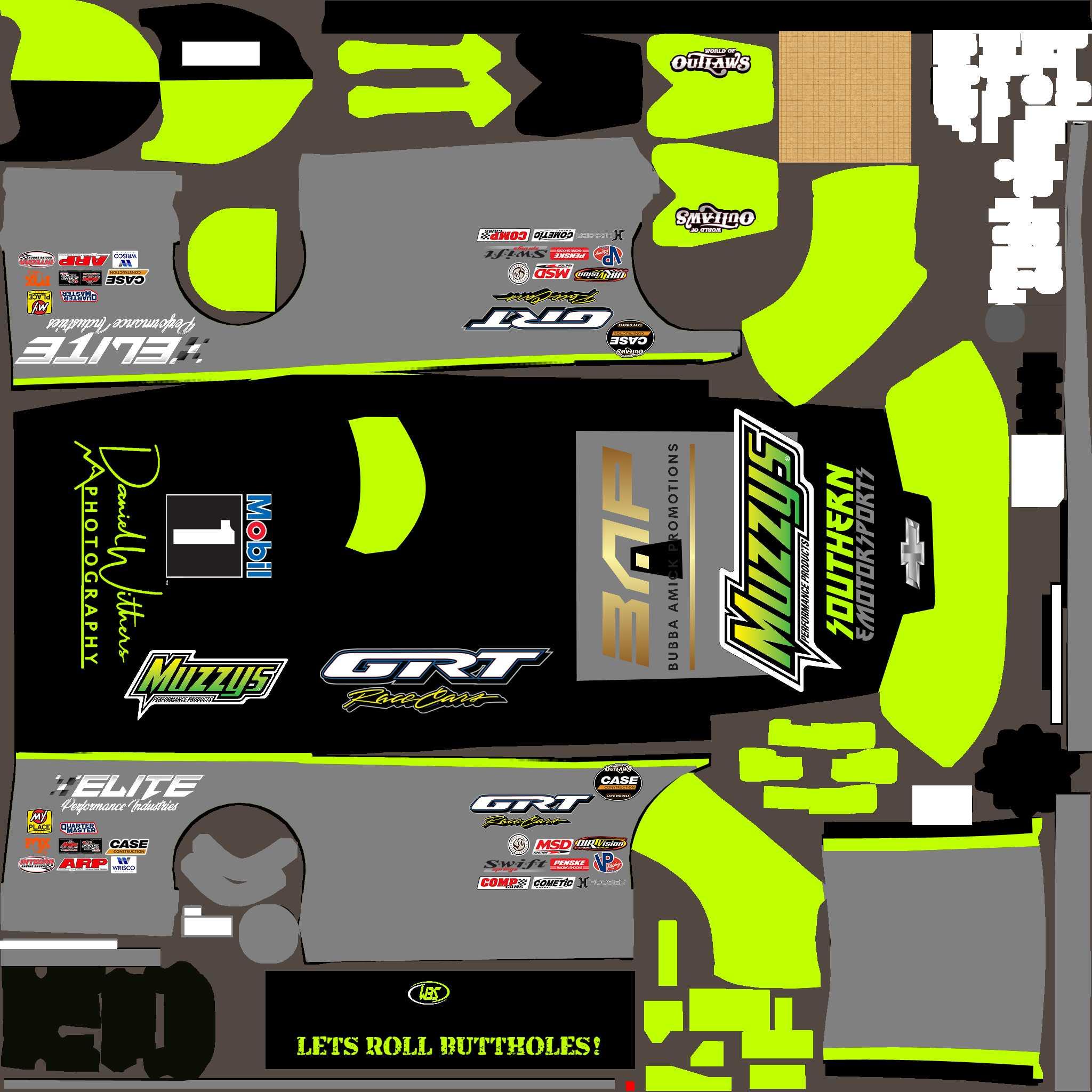 Southern E Dirt Late Model by Mike S. - Trading Paints