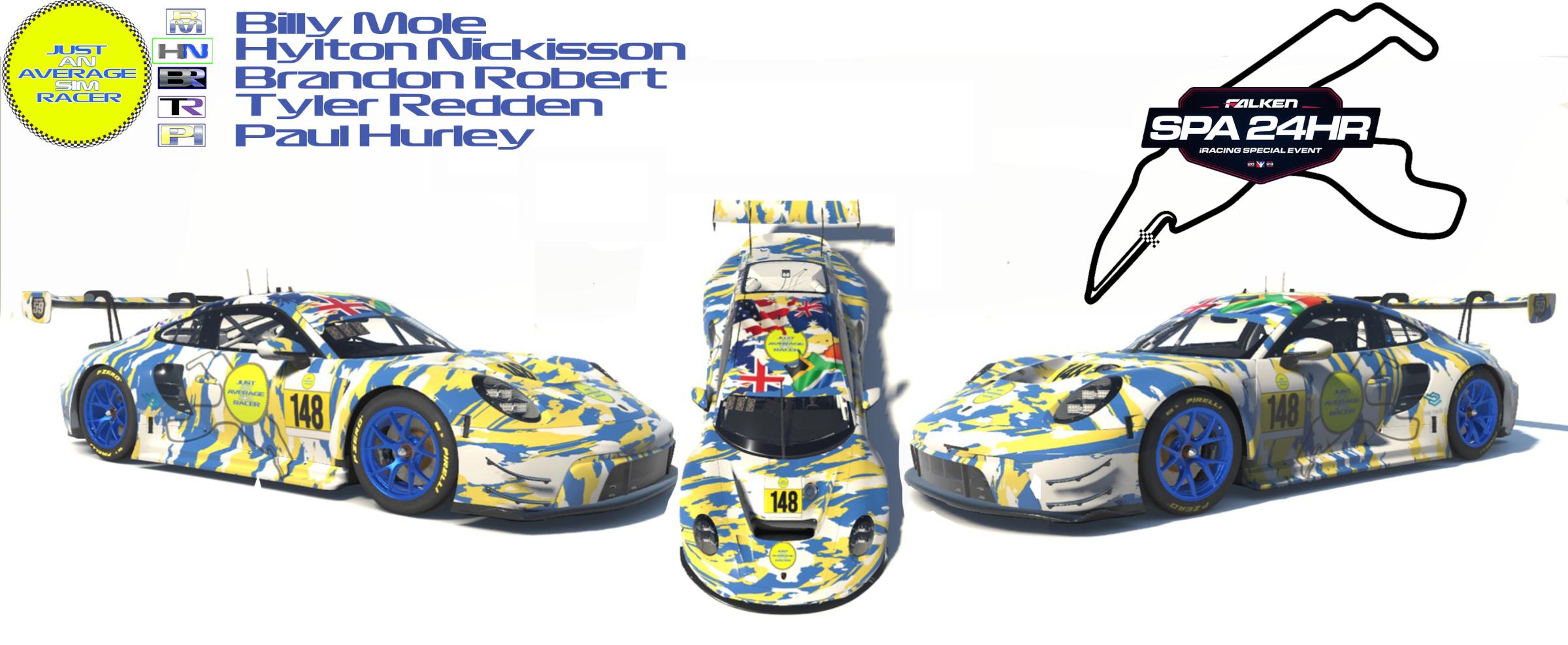 Team JAASR Spa 24 Hour Camo Edition by Kev Aylett - Trading Paints