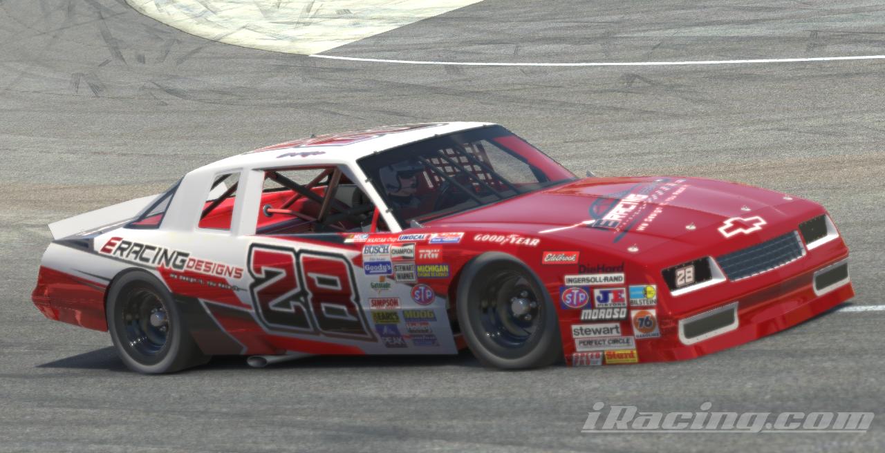 Dustin Hardee #28 E Racing Designs 87 Monte Carlo W/ Spec Map by Rob ...