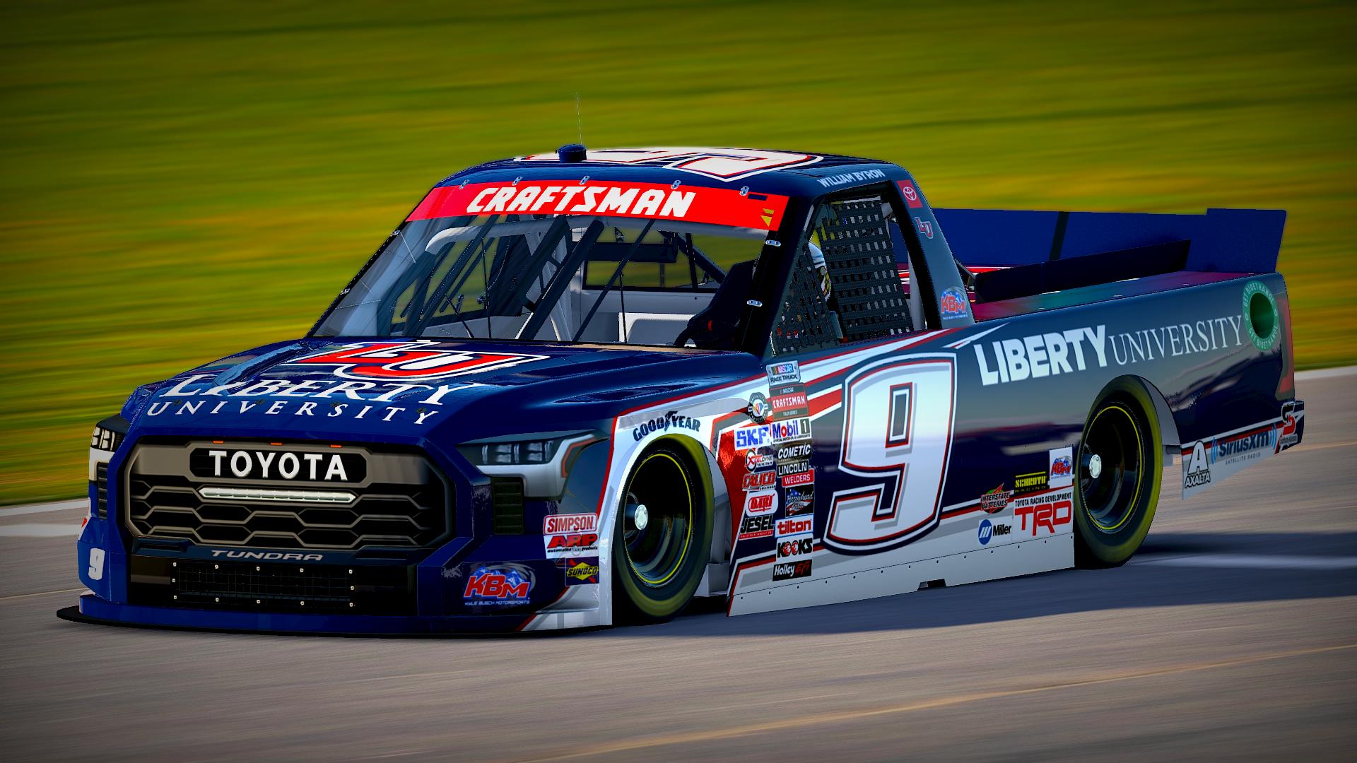 William Byron #9 Liberty University Toyota Tundra Truck by Diego Roldan ...