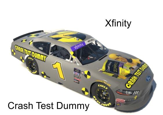 Crash Test Dummy Xfinity Ford Mustang by Michael M. - Trading Paints