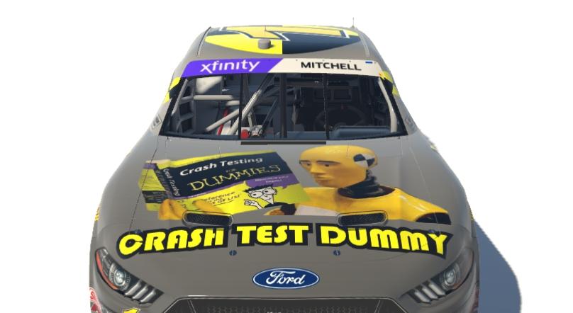 Crash Test Dummy Xfinity Ford Mustang by Michael M. - Trading Paints