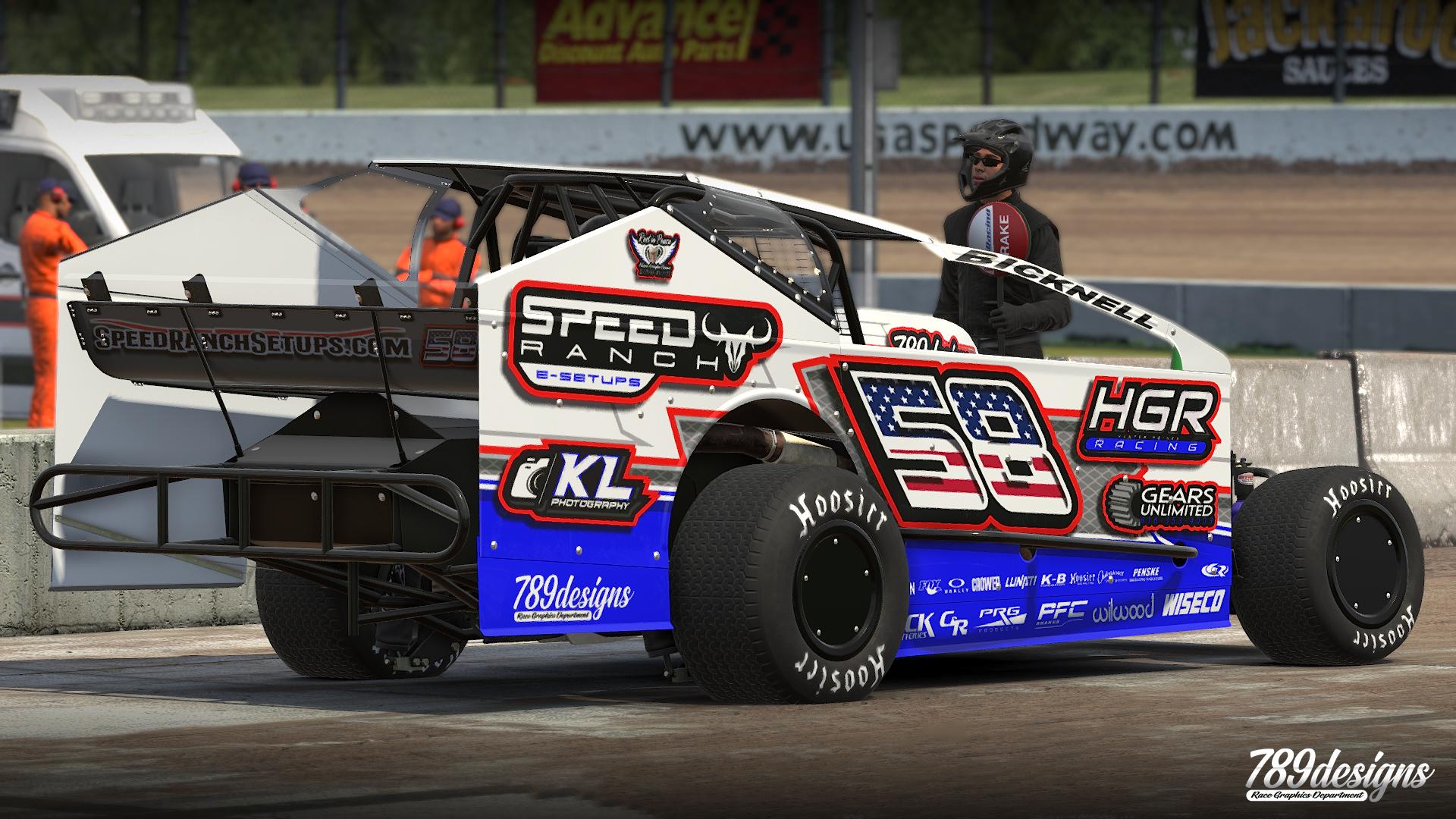 Hunter Gaines Big Block Modified by Garrett Marshall - Trading Paints