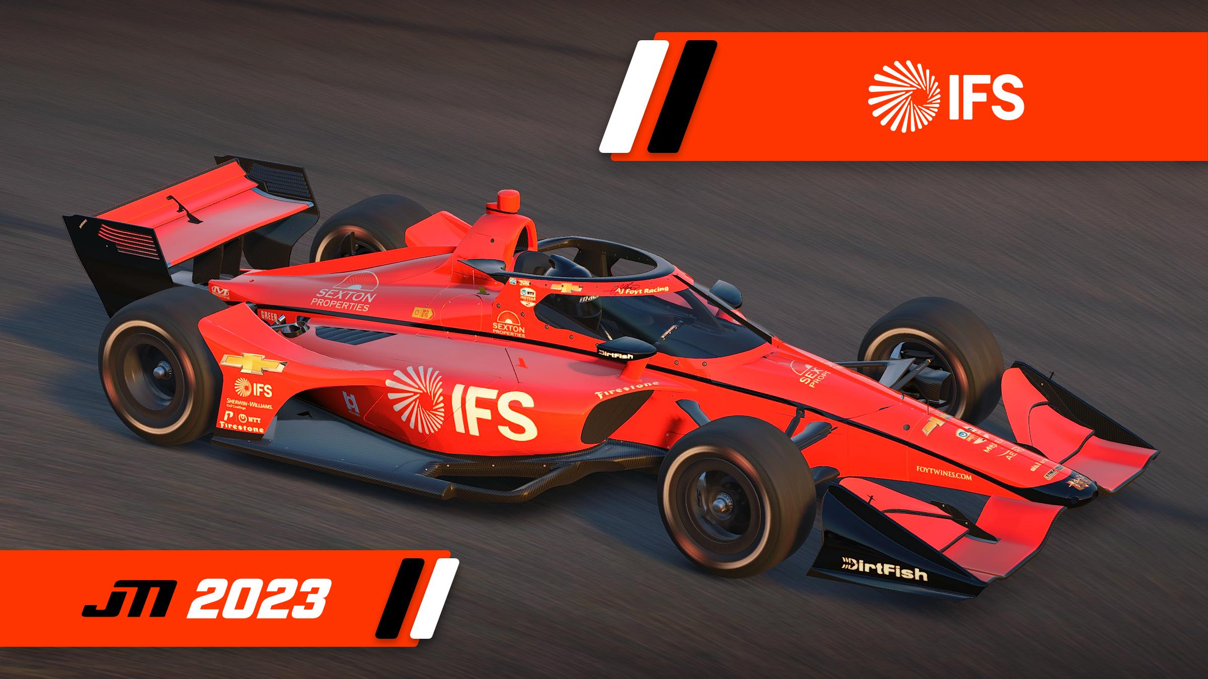 2023 Benjamin Pedersen IFS Dallara IR18 by Jeff McKeand - Trading Paints