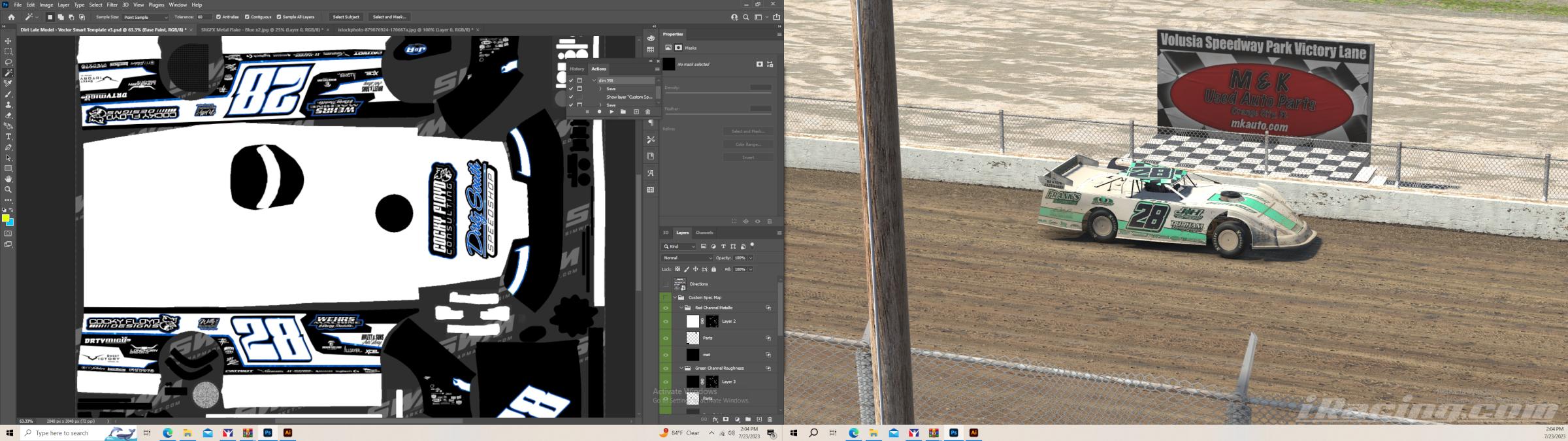 28 blue holo by Trysten Dozier - Trading Paints