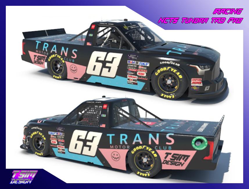 #63 Tricia Ann Trans Motor Club Sim Sim500 Midnight Thunder NCTS Toyota ...