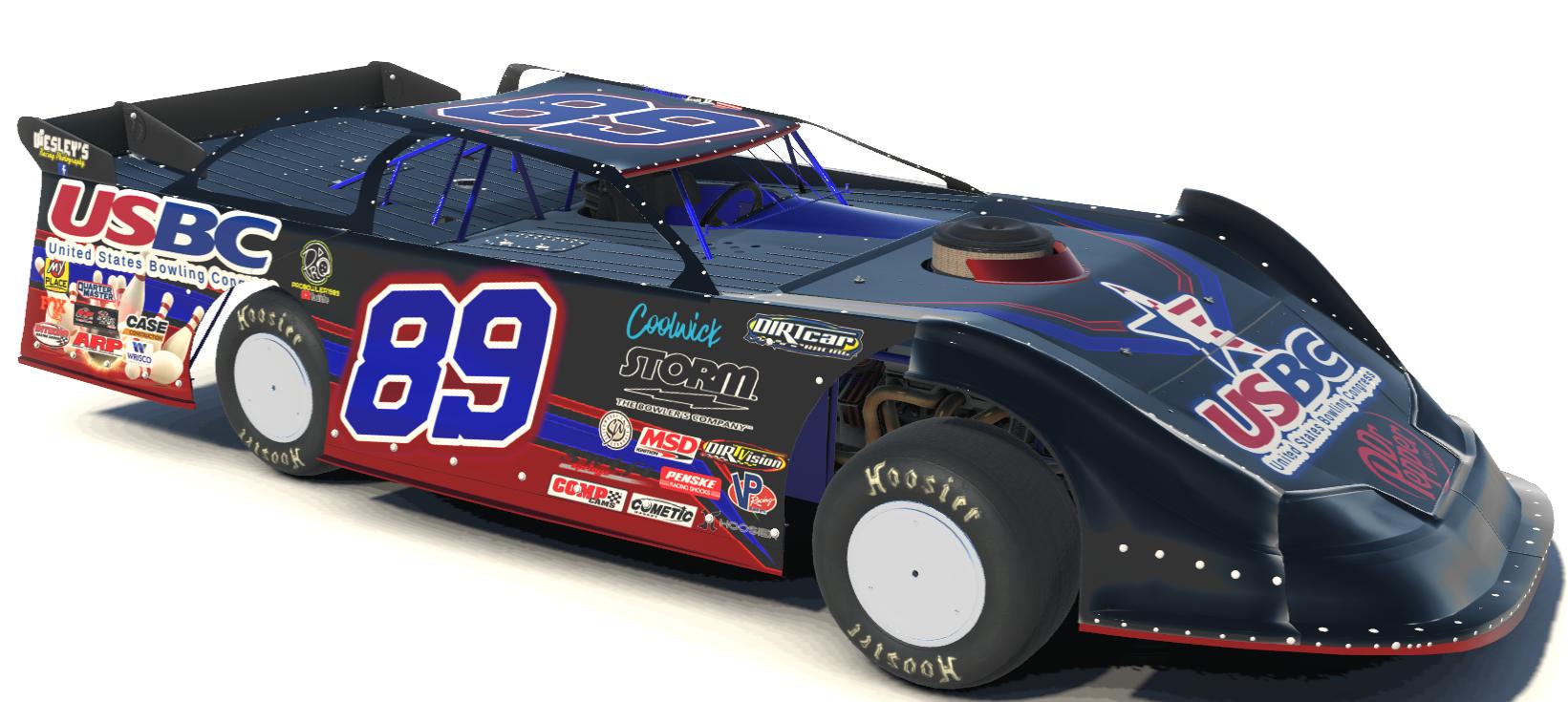 #89 USBC Late Model - Black by Wesley Strait - Trading Paints