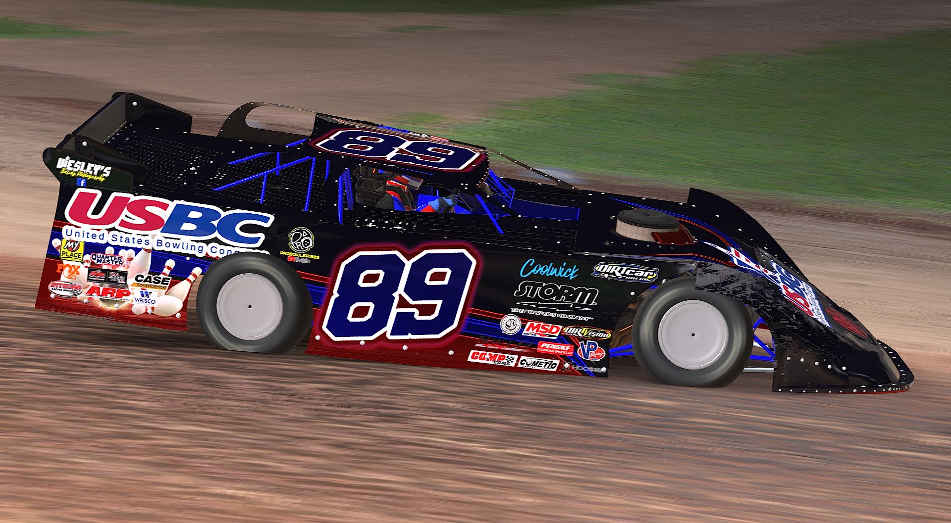 #89 USBC Late Model - Black by Wesley Strait - Trading Paints
