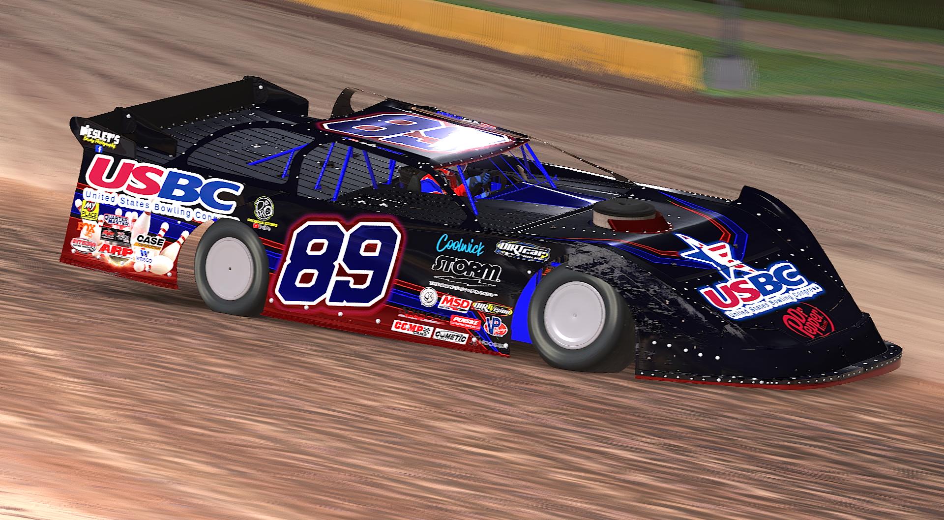 #89 USBC Late Model - Black by Wesley Strait - Trading Paints