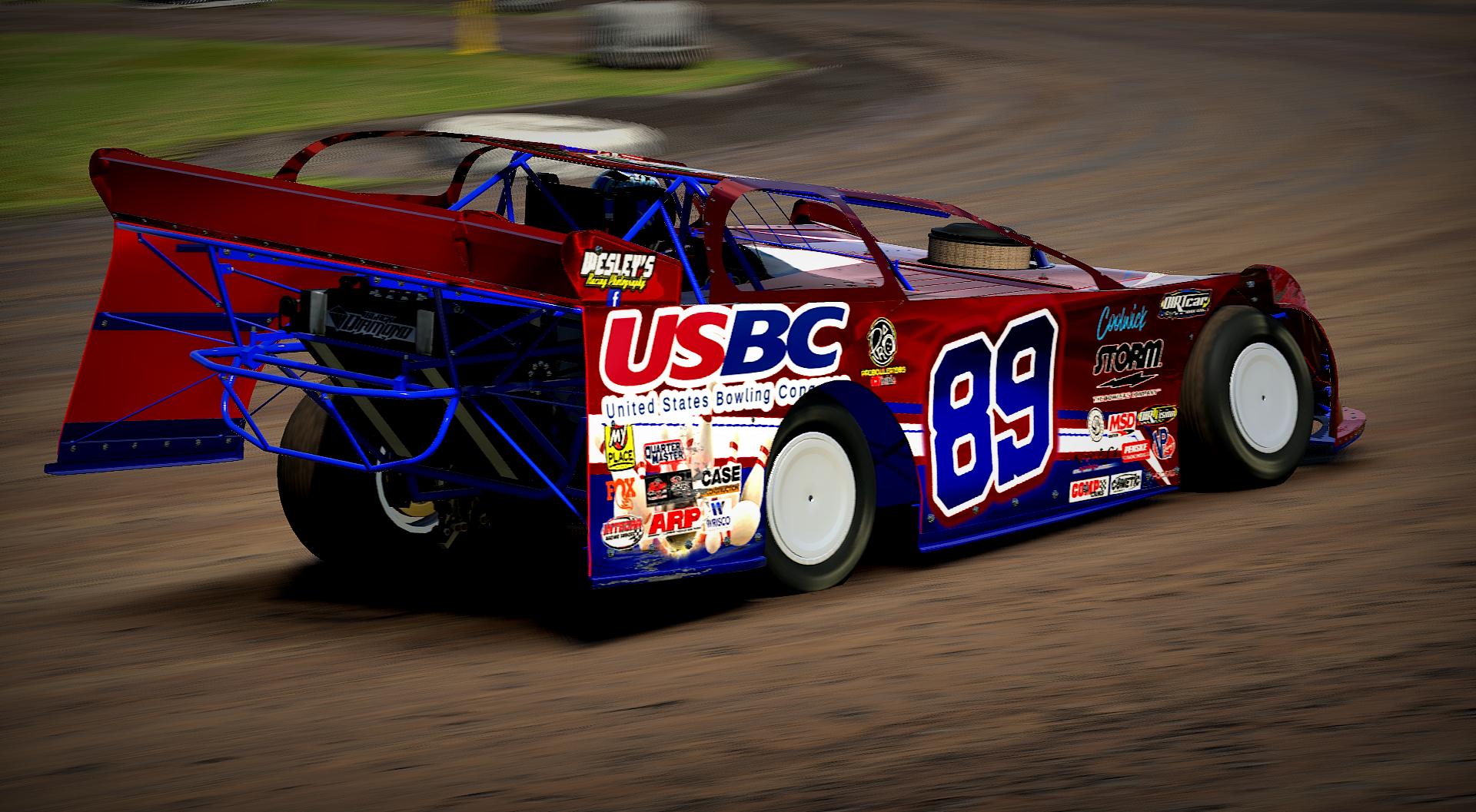 #89 USBC Late Model - Red by Wesley Strait - Trading Paints