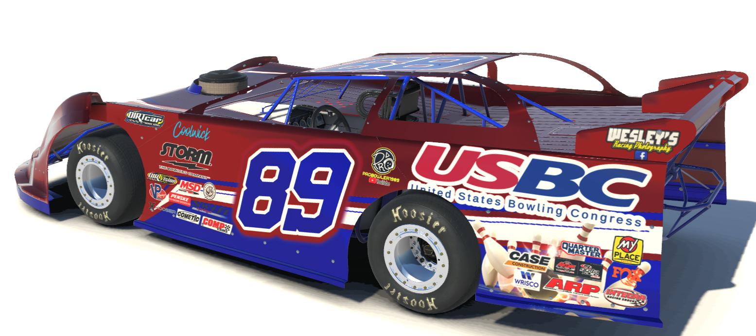 #89 USBC Late Model - Red by Wesley Strait - Trading Paints