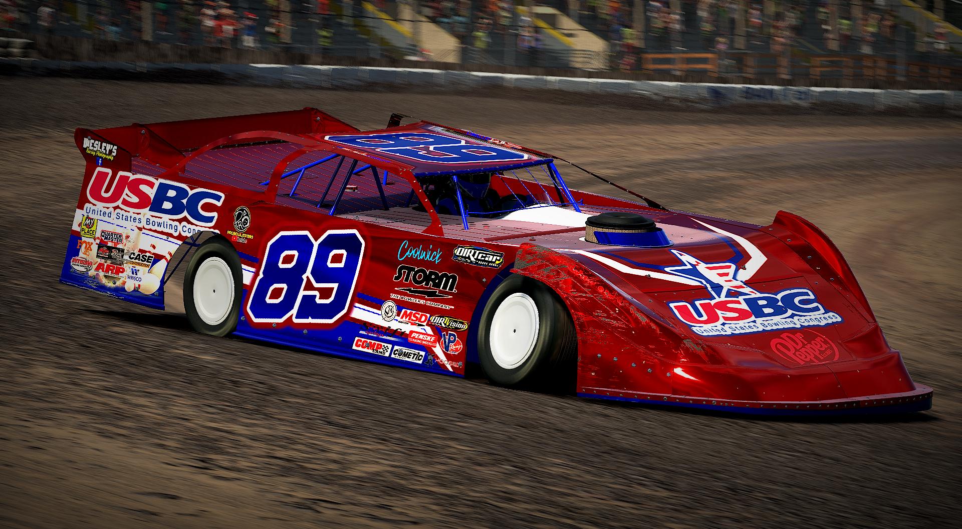 #89 USBC Late Model - Red by Wesley Strait - Trading Paints