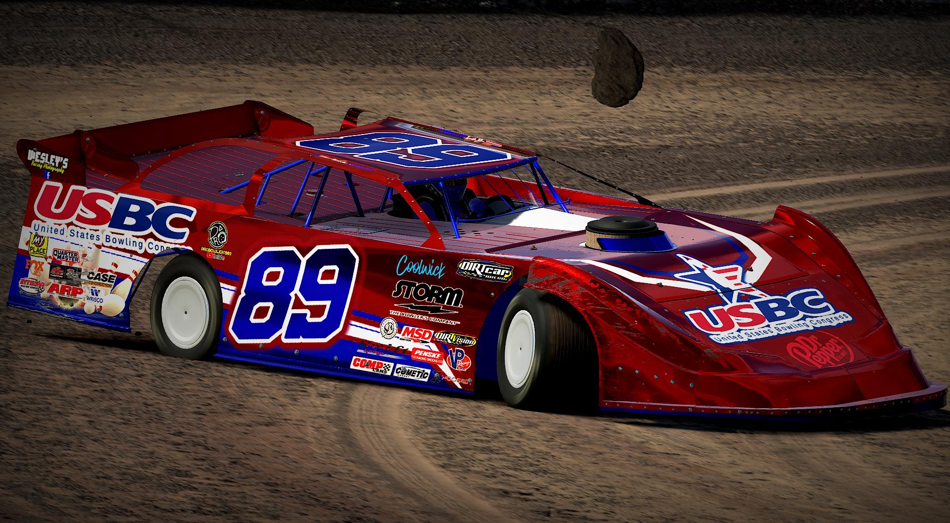 #89 USBC Late Model - Red by Wesley Strait - Trading Paints