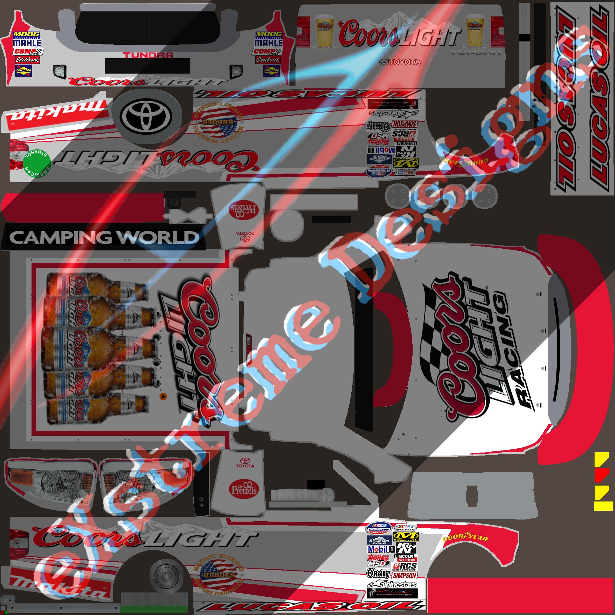 coors light tundra by Aaron Ames - Trading Paints