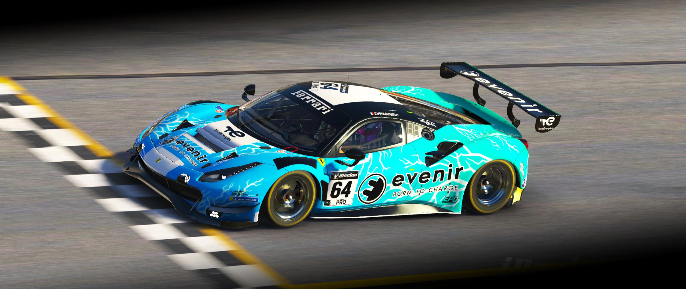 Ferrari 488 GT3 GT Series by Damien Grouselle - Trading Paints