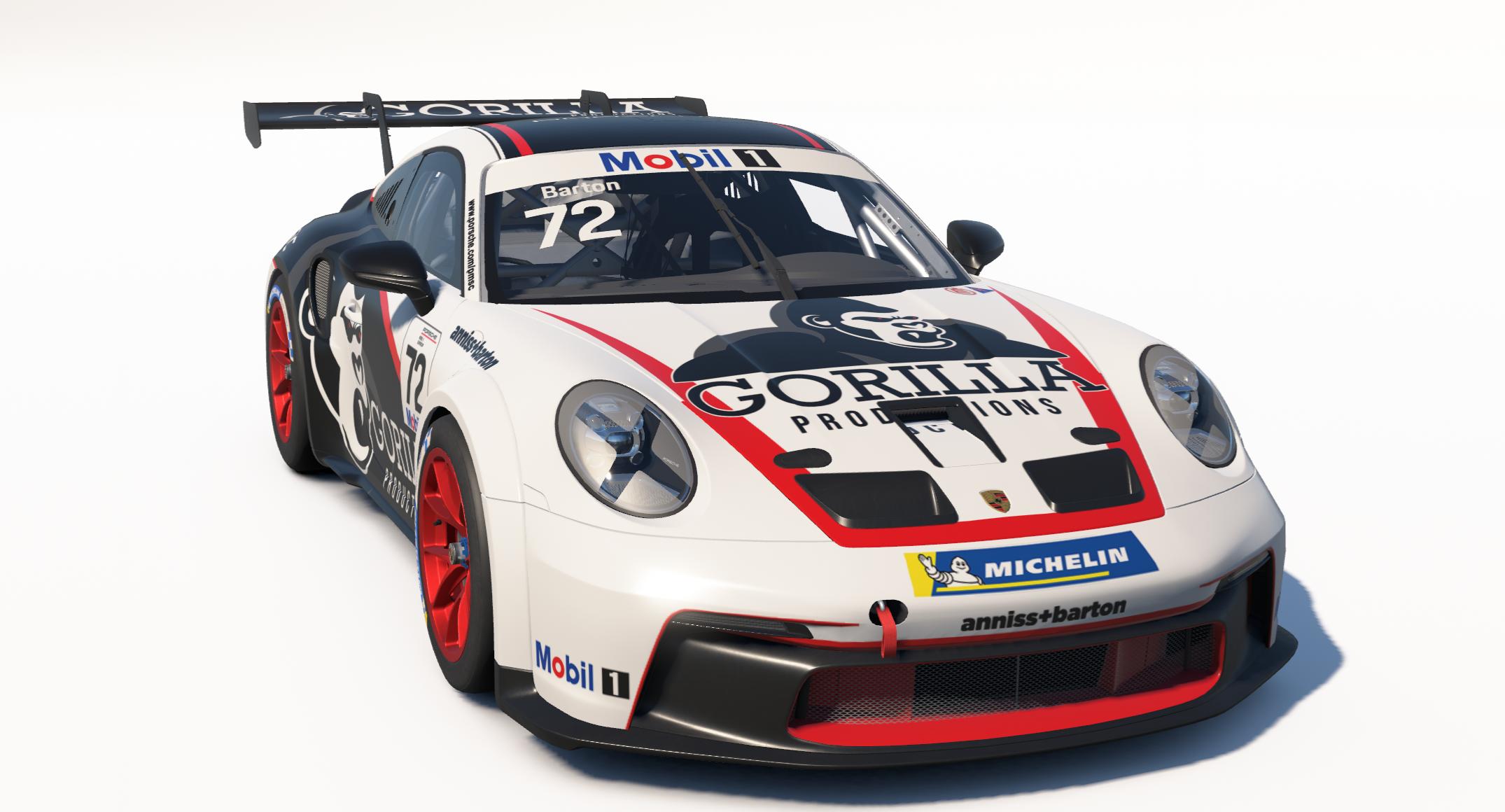 Porsche GT3 Cup 992 Gorilla/anniss + barton Racing by Greg Barton ...