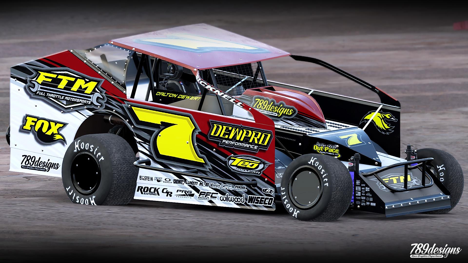 Dalton Dewert Big Block Modified by Garrett Marshall - Trading Paints