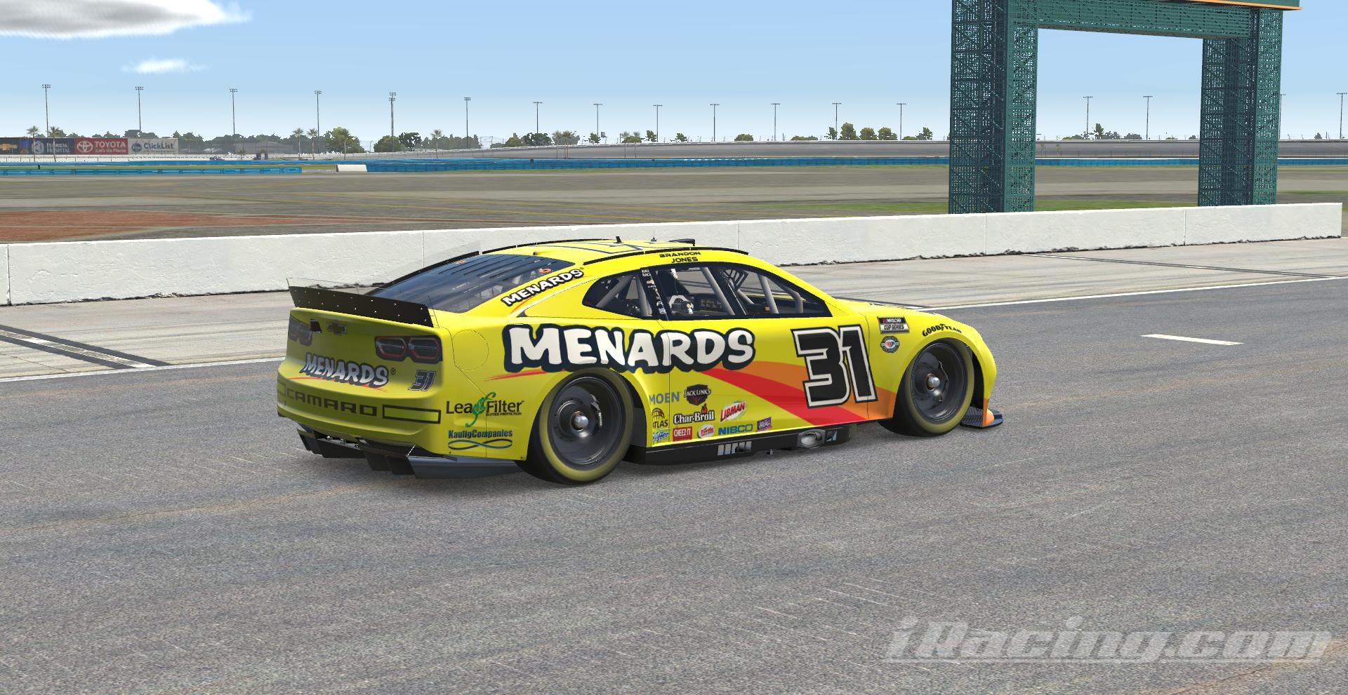 #31 Brandon Jones 2024 Menards Kaulig Concept by Martin Roberg ...