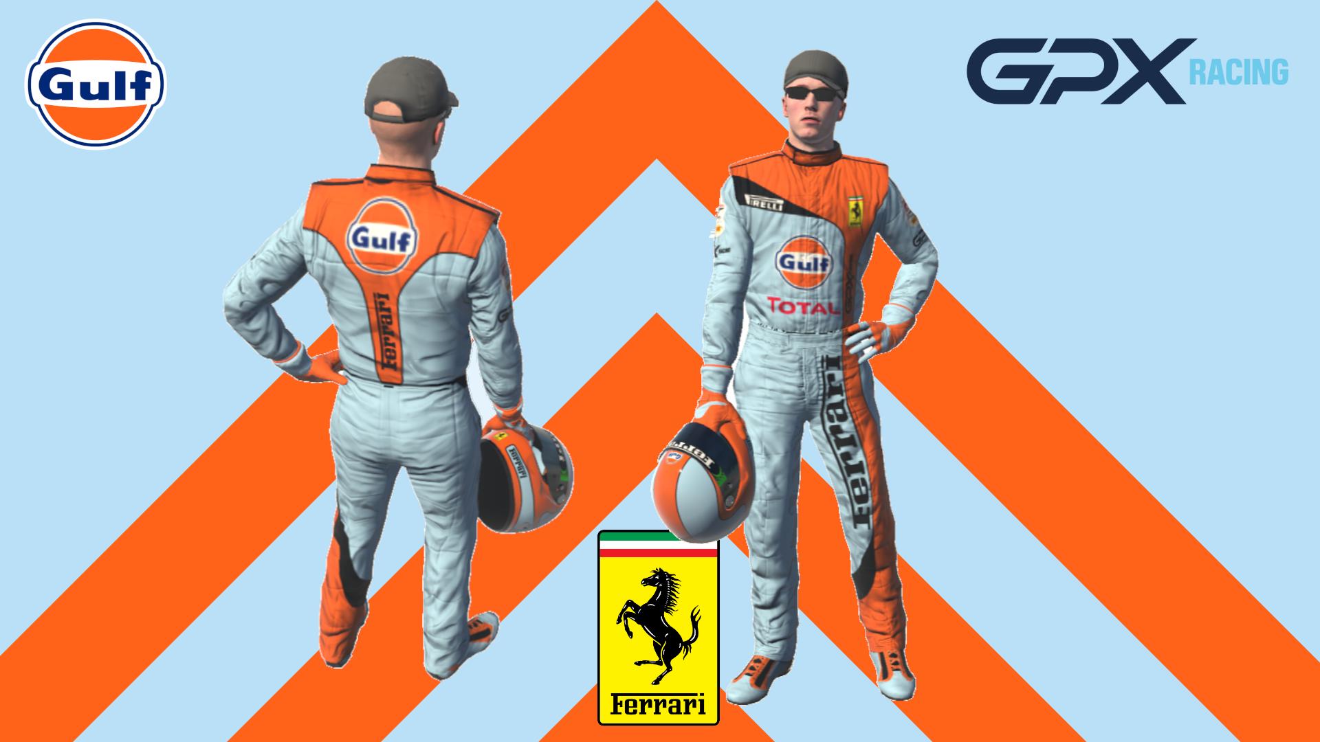 GPX Racing Ferrari Gulf by Brian Mccaig - Trading Paints