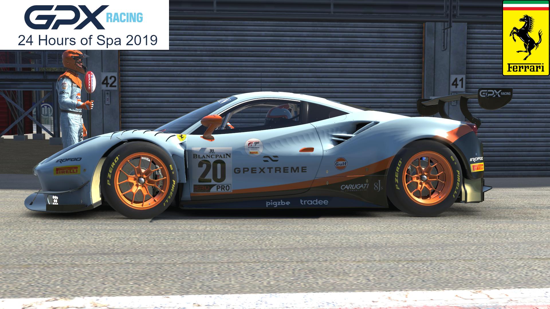 Ferrari EVO GT3 GPX Racing Gulf by Brian Mccaig - Trading Paints