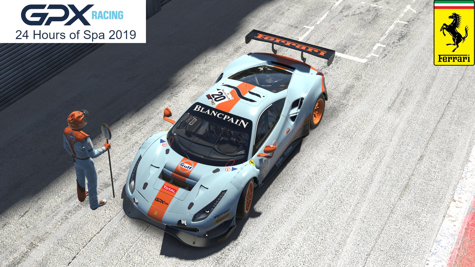 Ferrari EVO GT3 GPX Racing Gulf by Brian Mccaig - Trading Paints