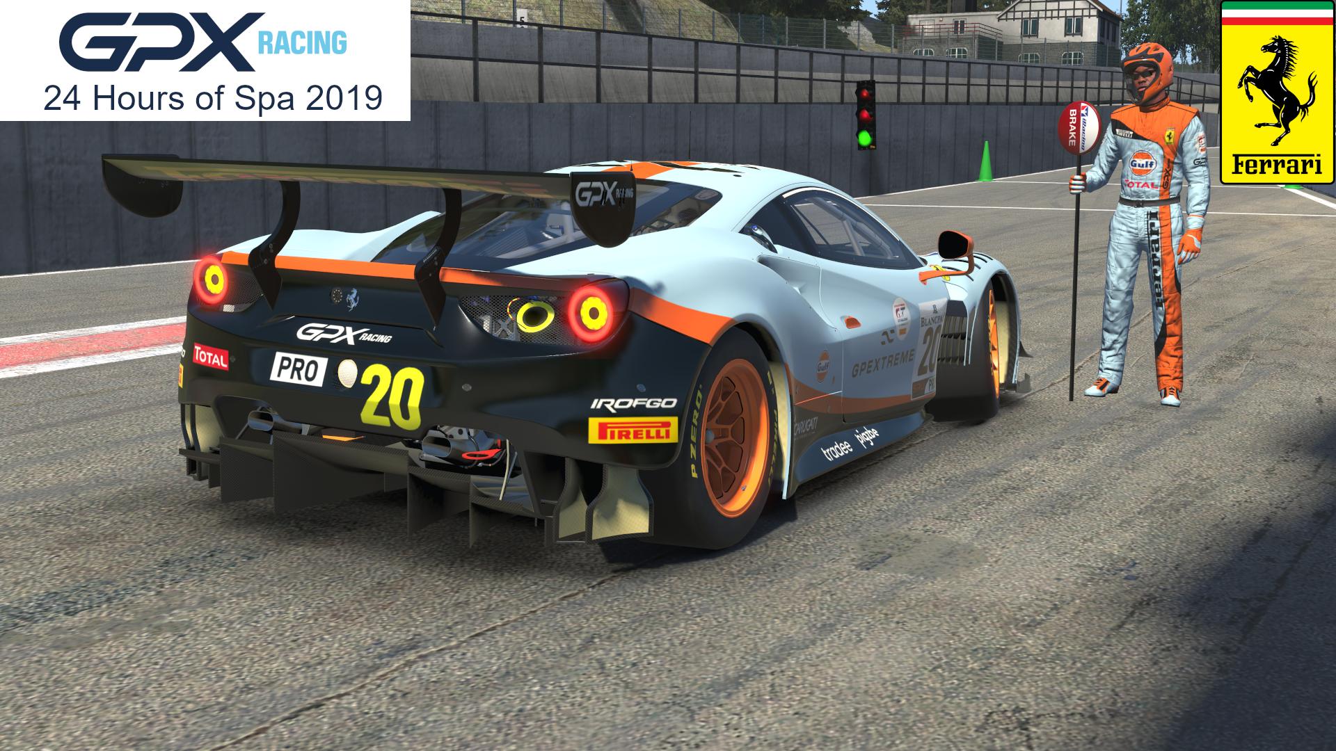 Ferrari EVO GT3 GPX Racing Gulf by Brian Mccaig - Trading Paints